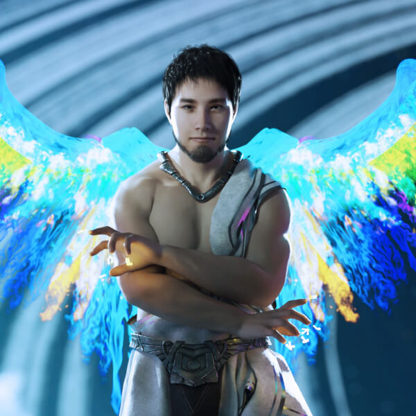 QR Hypno Girl 3D Render | RenderHub Gallery