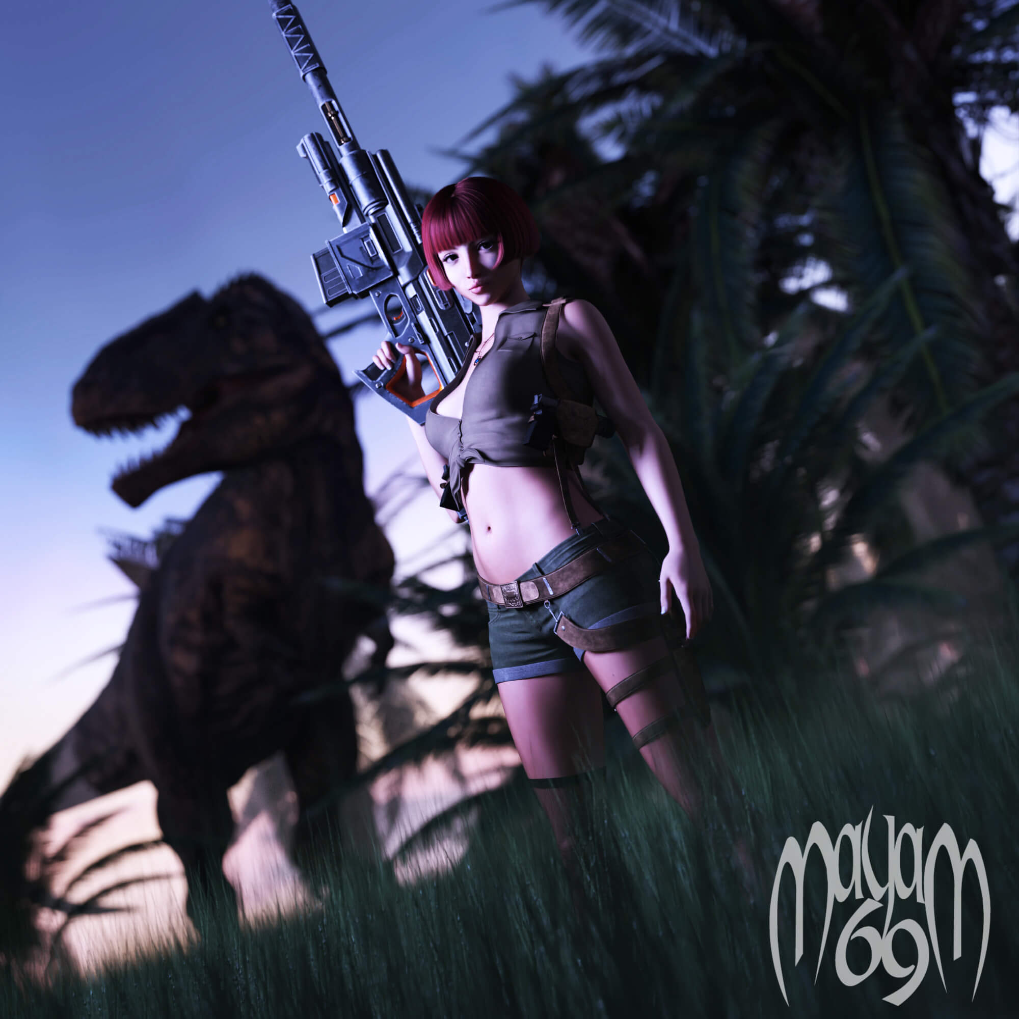 Sonoka 3D Render, Digital Art by mayam69