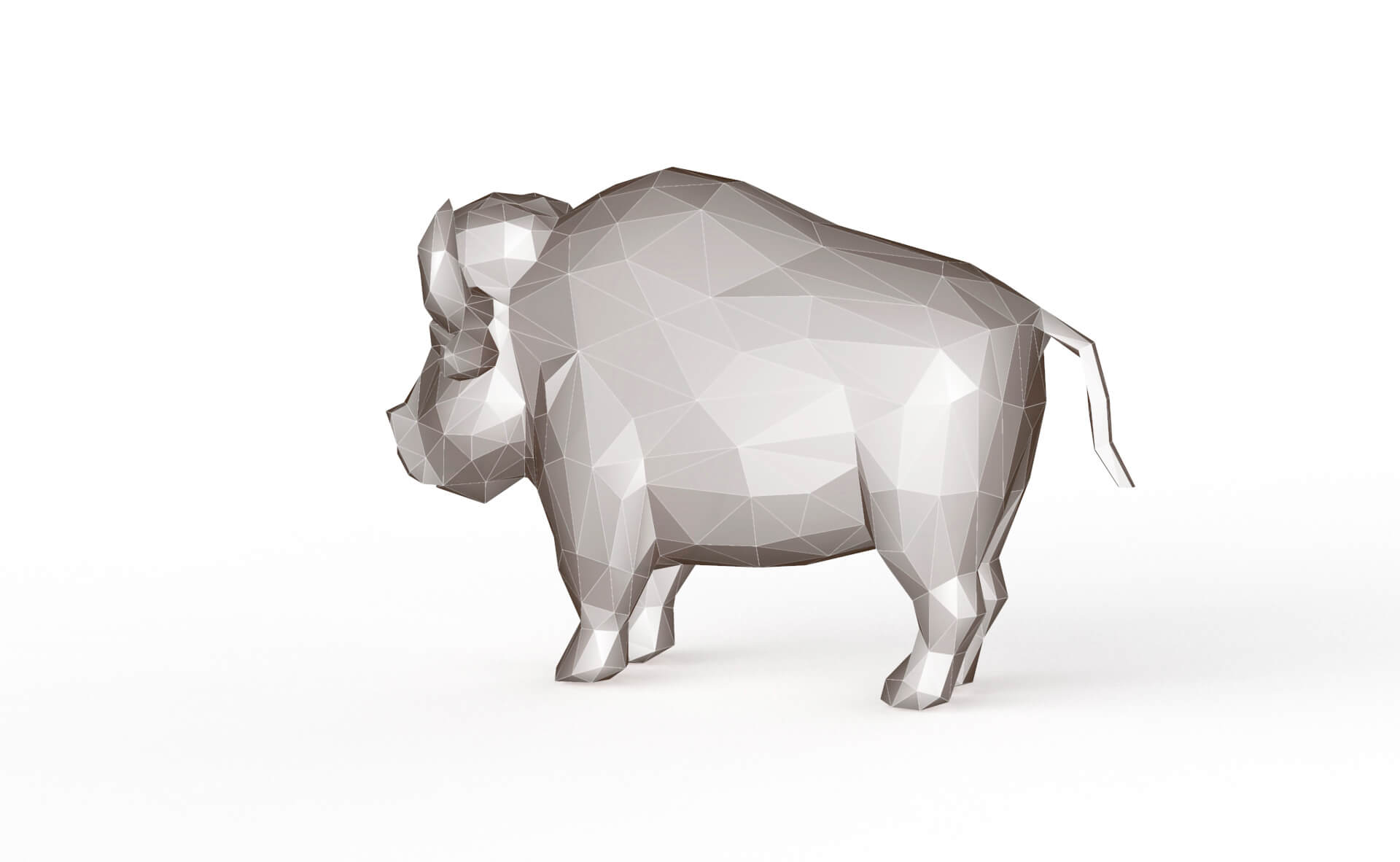Low-Poly Bull 3D Model by Mayaz