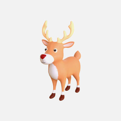 Glb 3D Models | Animals | Reindeer | RenderHub