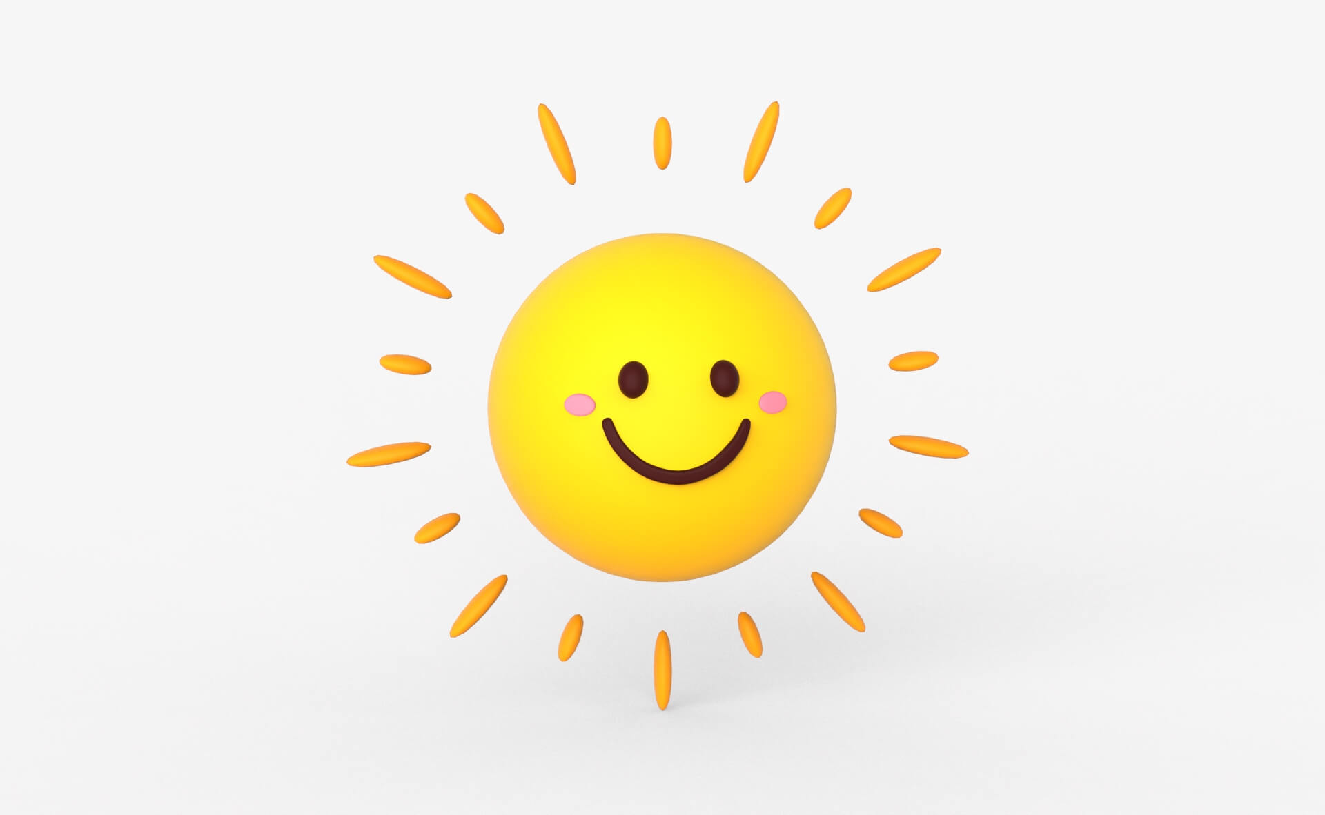 Cartoon Sun Little 01 - 3D Model by Mayaz
