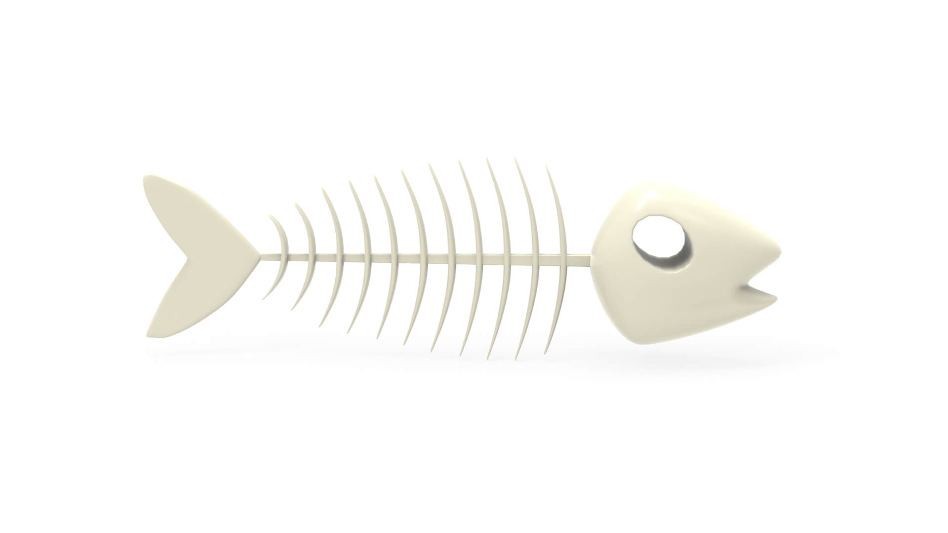 High-Quality Fishbone 3D Model by Mayaz