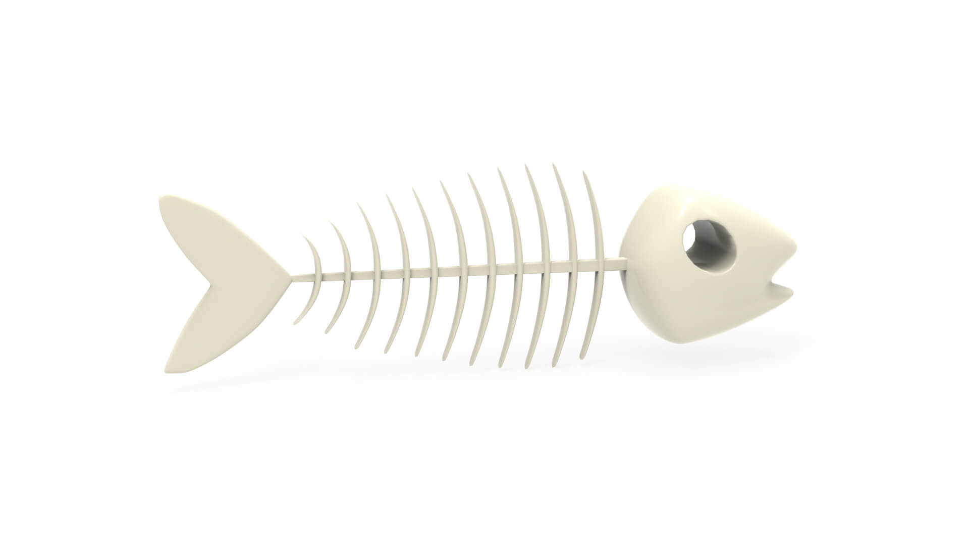 High-Quality Fishbone 3D Model by Mayaz