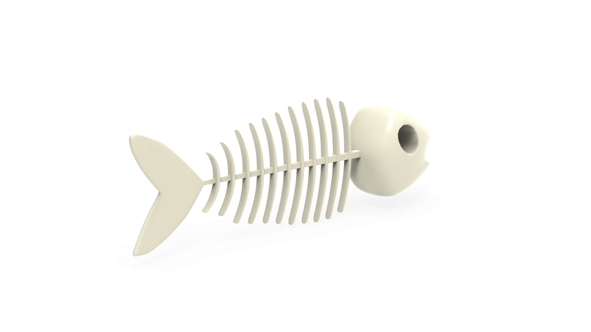 High-Quality Fishbone 3D Model by Mayaz