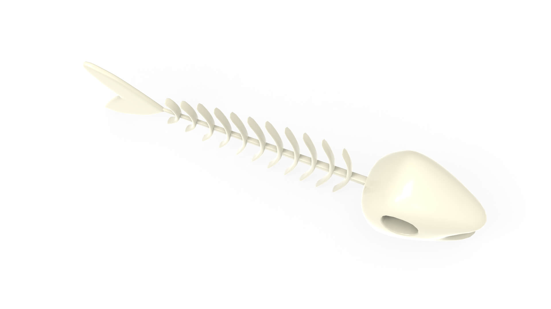High-Quality Fishbone 3D Model by Mayaz