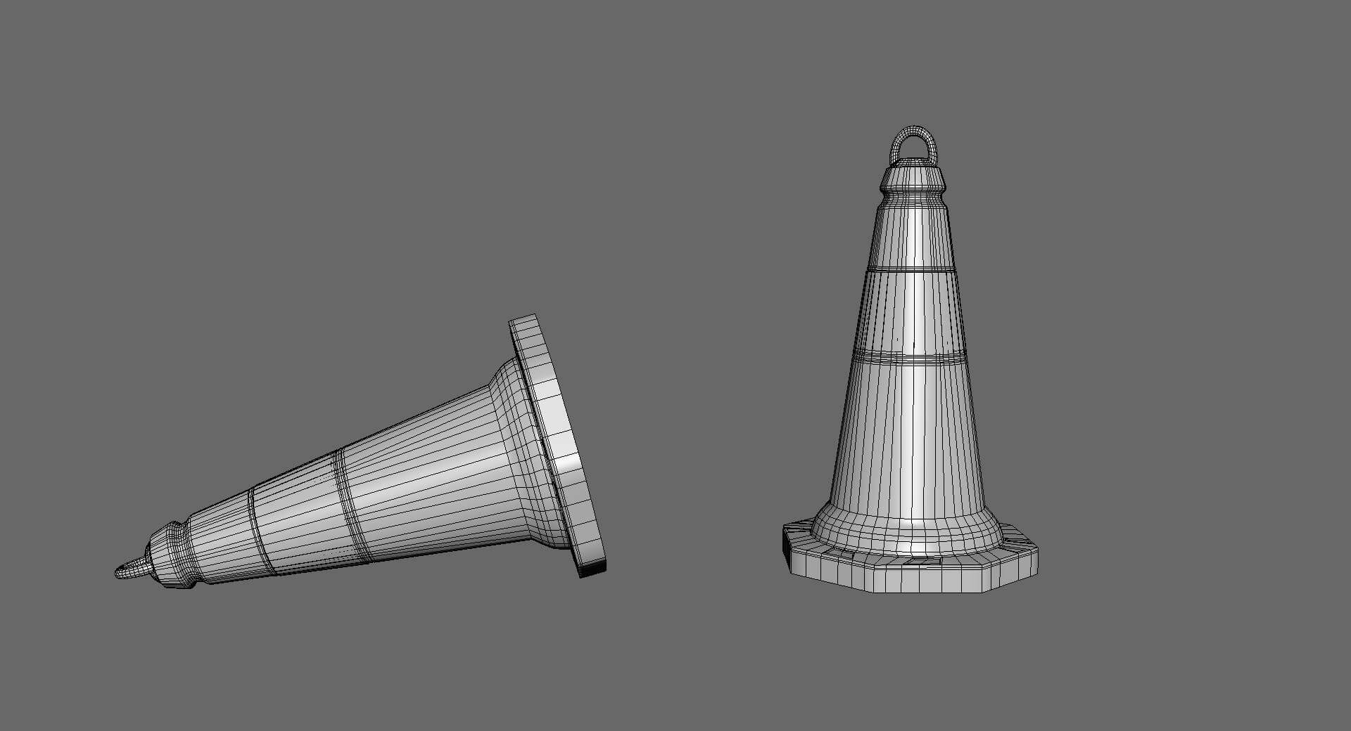 Traffic Cone - 3D Model by Mayaz