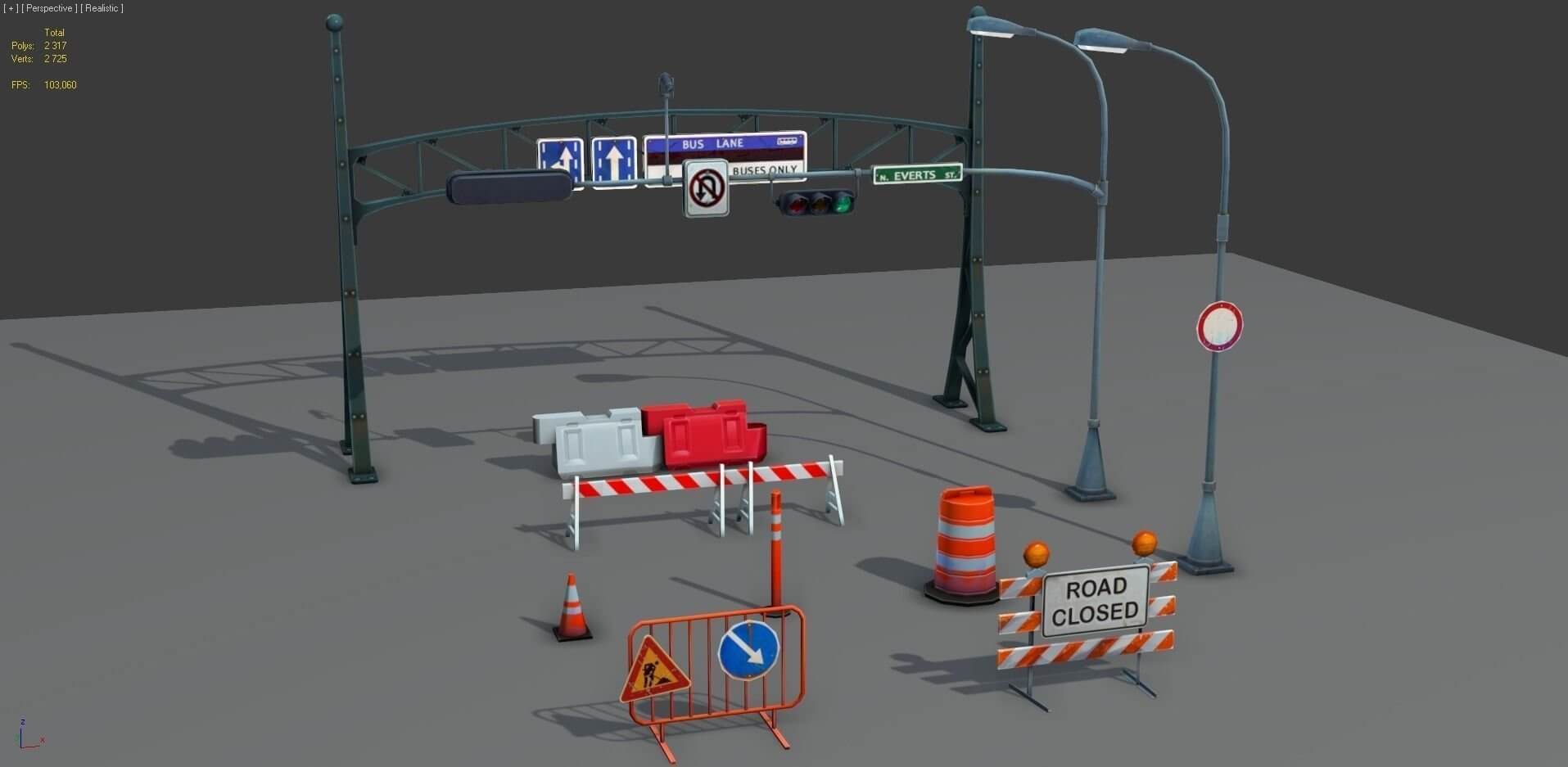 Street Signs - 3D Model by mazrx