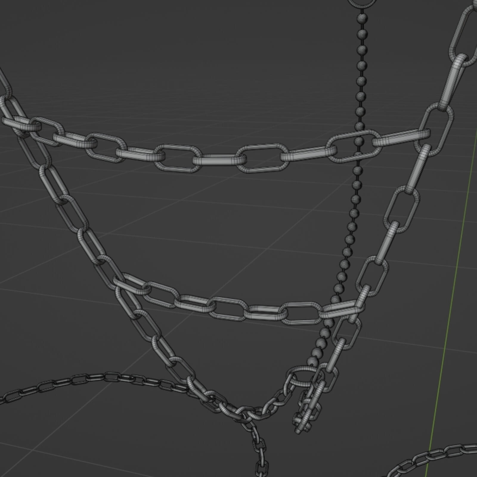 Chained I Outfit Blender Version (.blend and .obj) - 3D Model by mbit