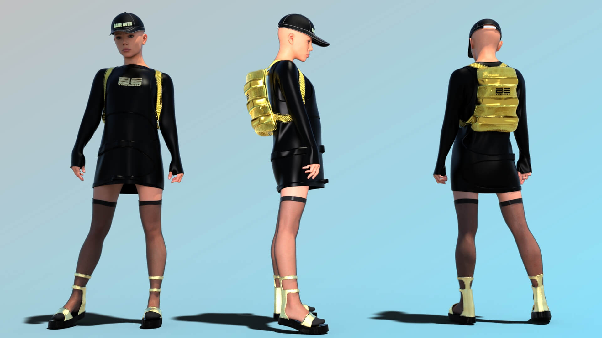 Coachella Girl 1 Outfit for G9 - Daz Content by mbit
