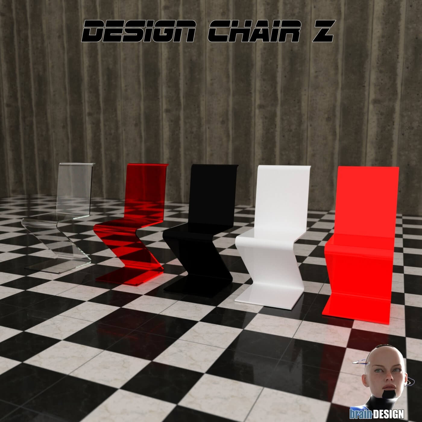 Design Chair Z - Free Daz Content by mbit