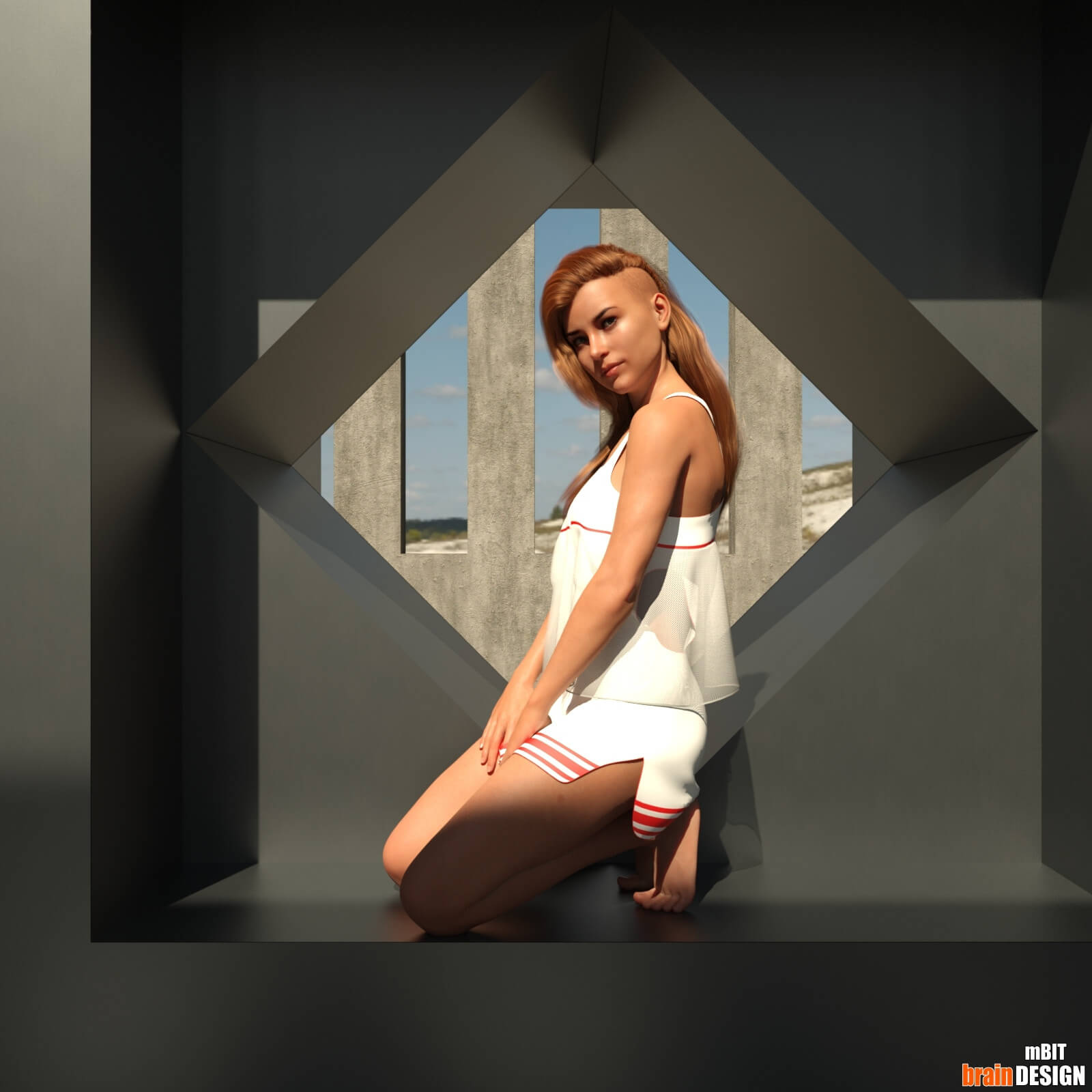 Babina 3D Render, Digital Art by mbit