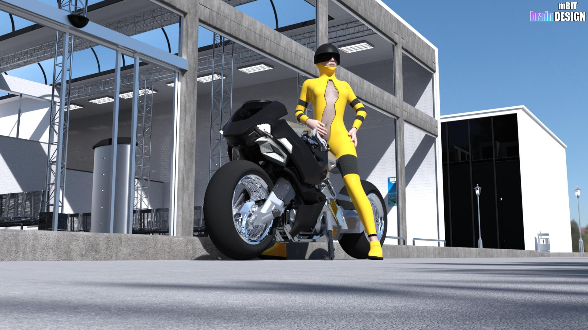 Empty Space 3D Render, Digital Art by mbit