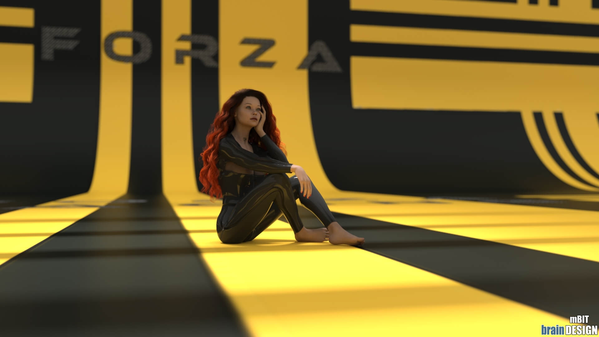 Forza Agnes 3D Render, Digital Art by mbit