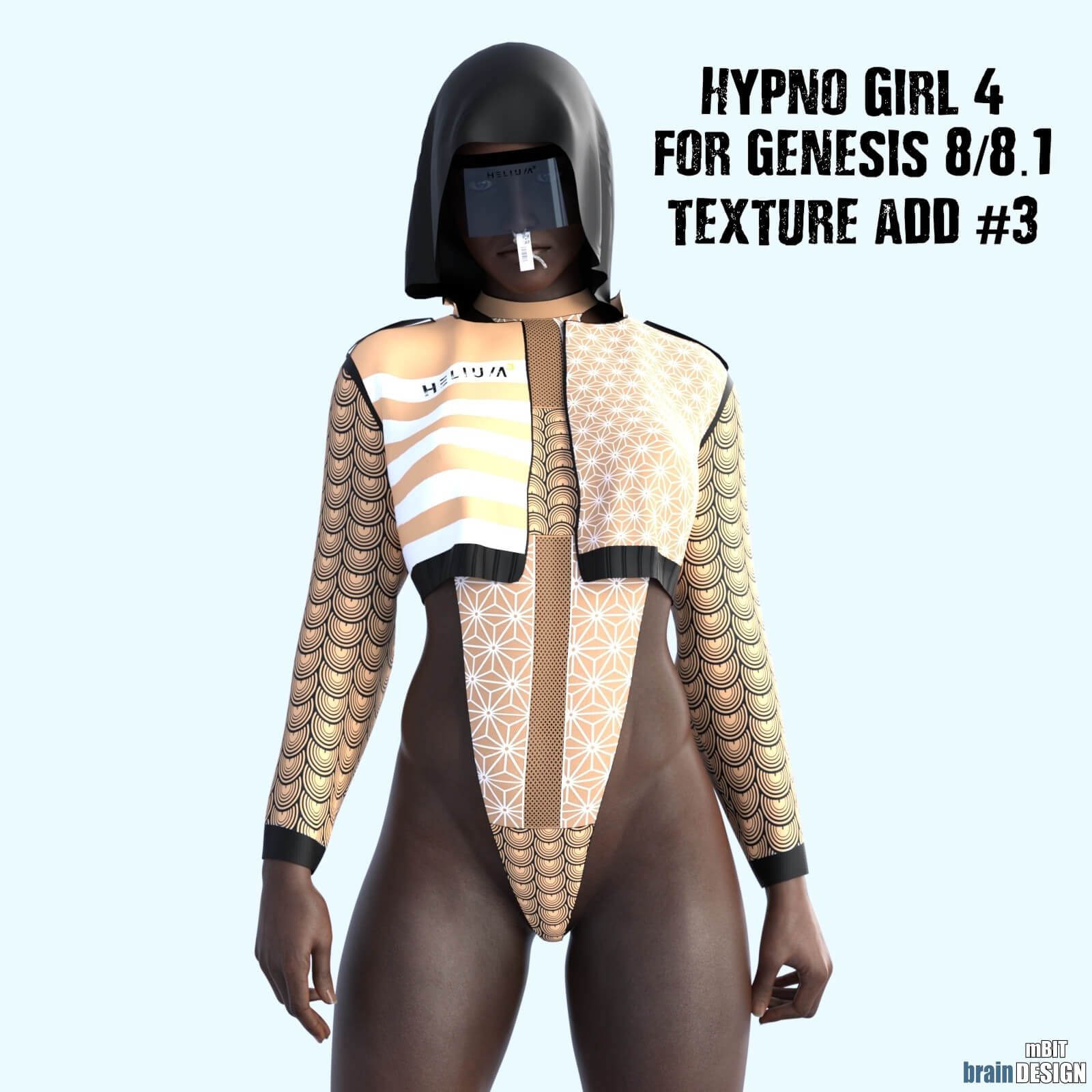 Freebie Texture 3 for Hypno Girl 4 3D Render, Digital Art by mbit