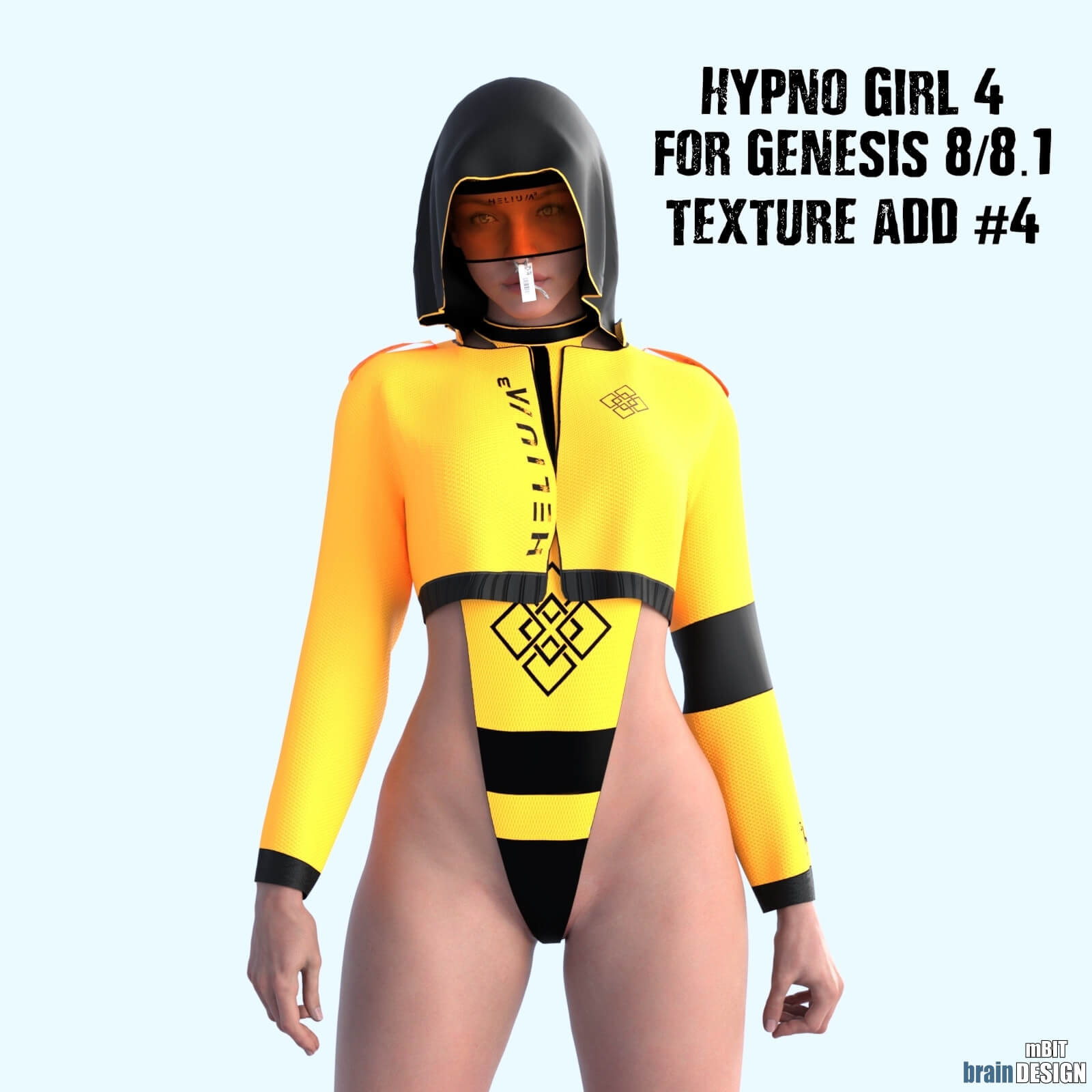 Freebie Texture Add 4 for Hypno Girl 4 3D Render by mbit