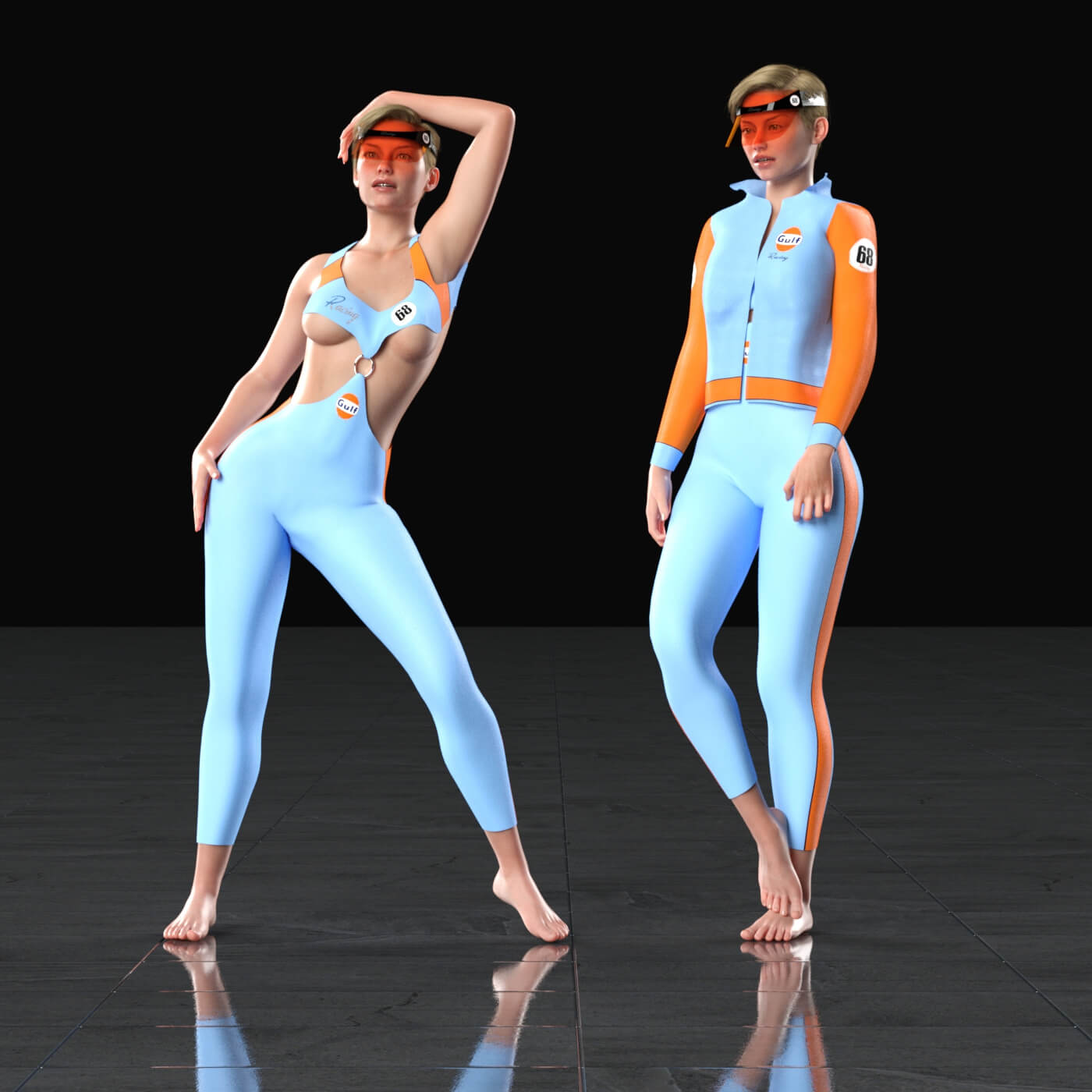 Hypno Girl 2 for Racetracks 3D Render, Digital Art by mbit