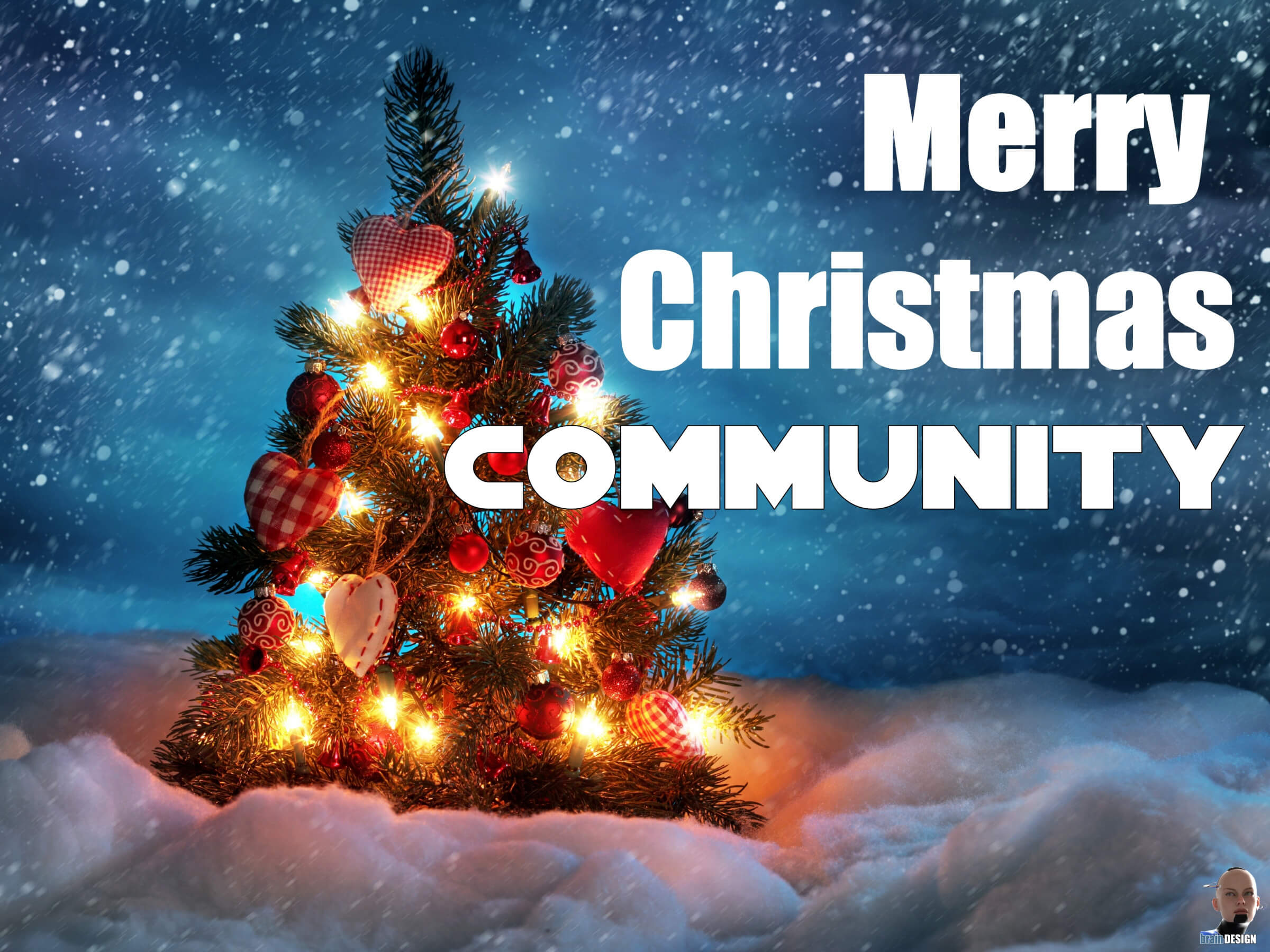 Merry Christmas Community 3D Render | RenderHub Gallery