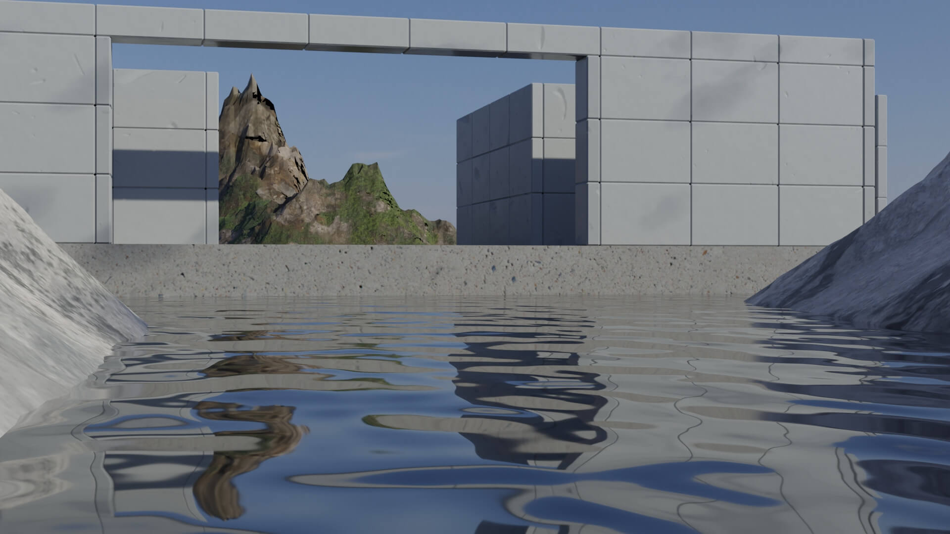 NoWhere 2 Blender Version 3D Render, Digital Art by mbit