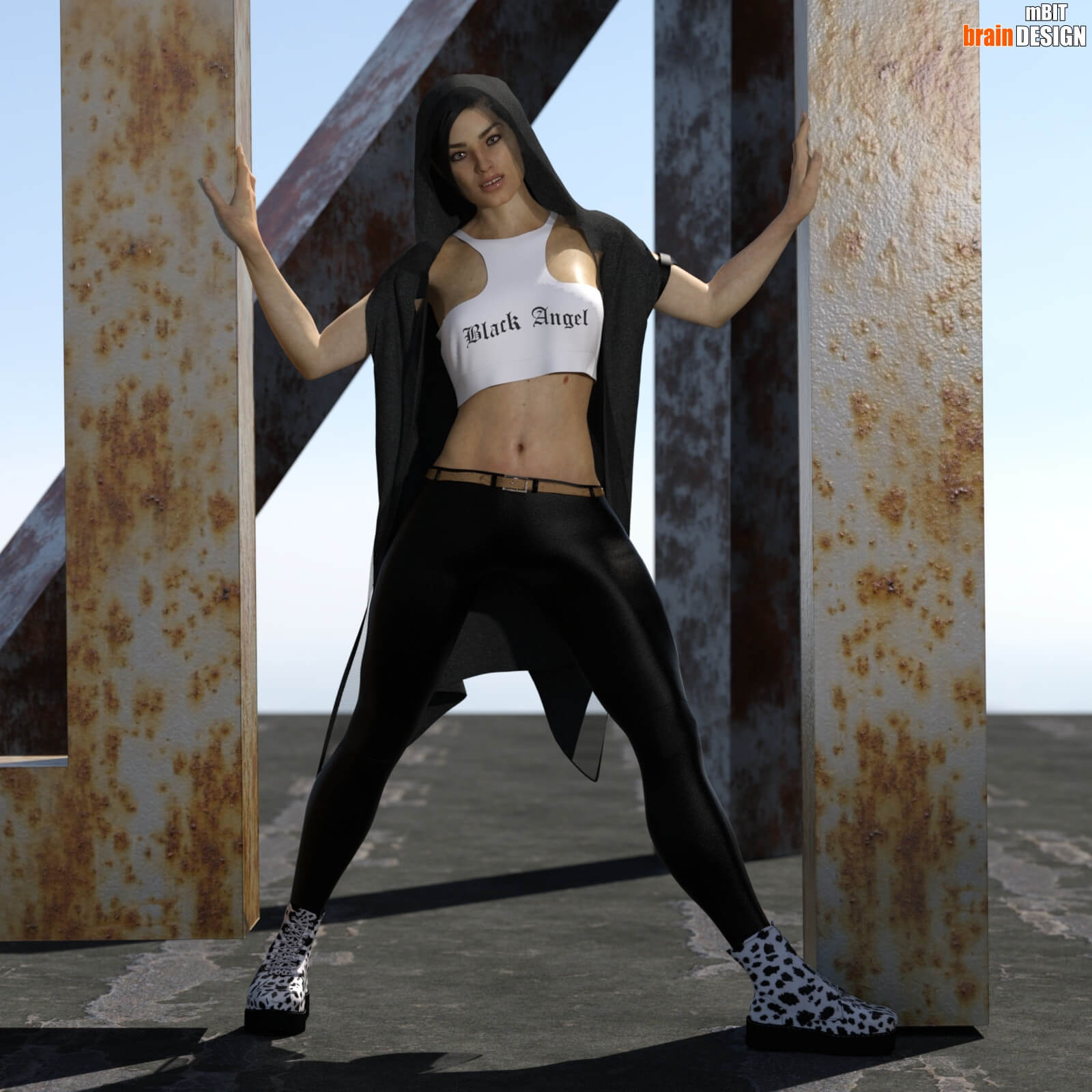 PHX Black 3D Render, Digital Art by mbit