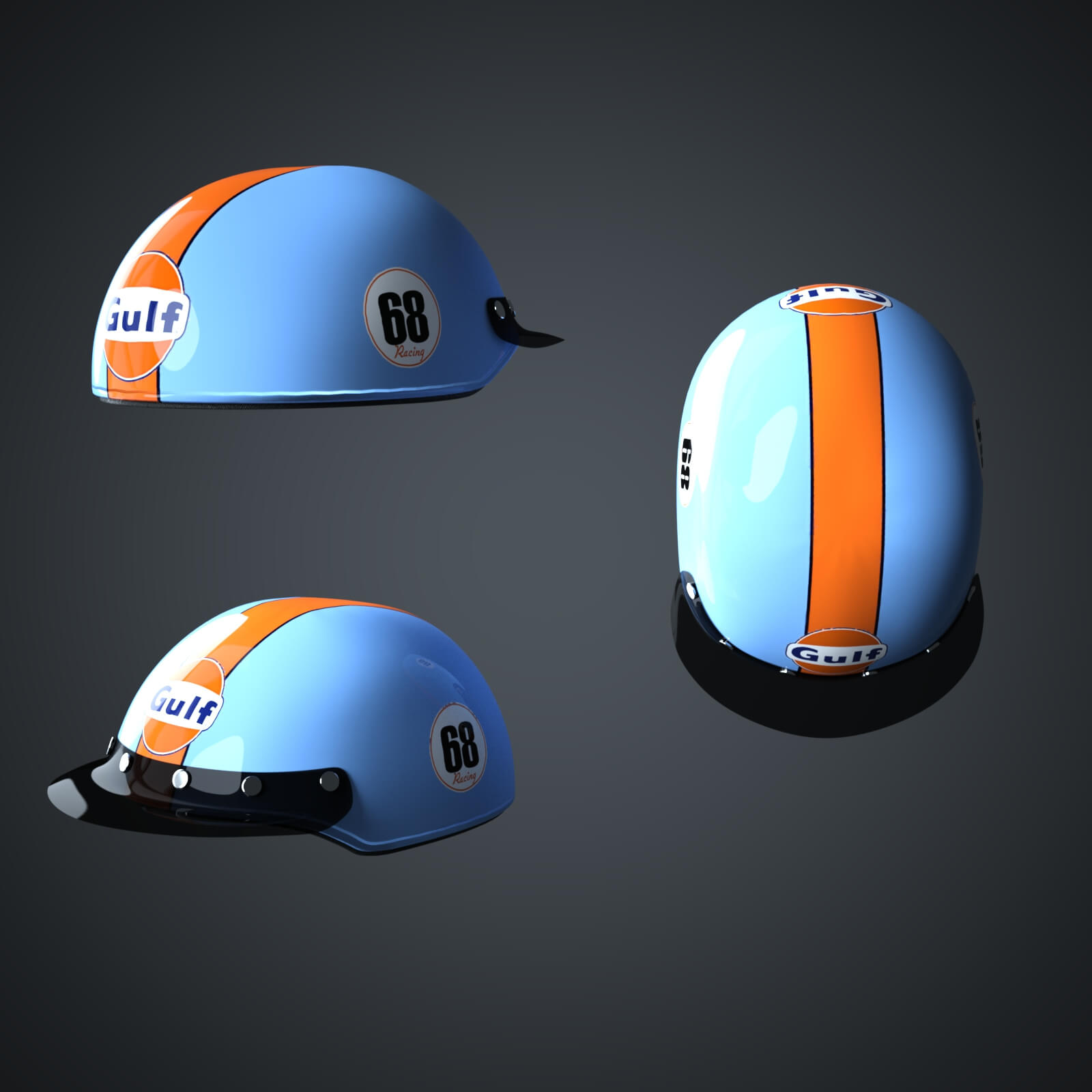 Half Helmet for Genesis 8 and 8.1 (Accessorie) - Daz Content by mbit