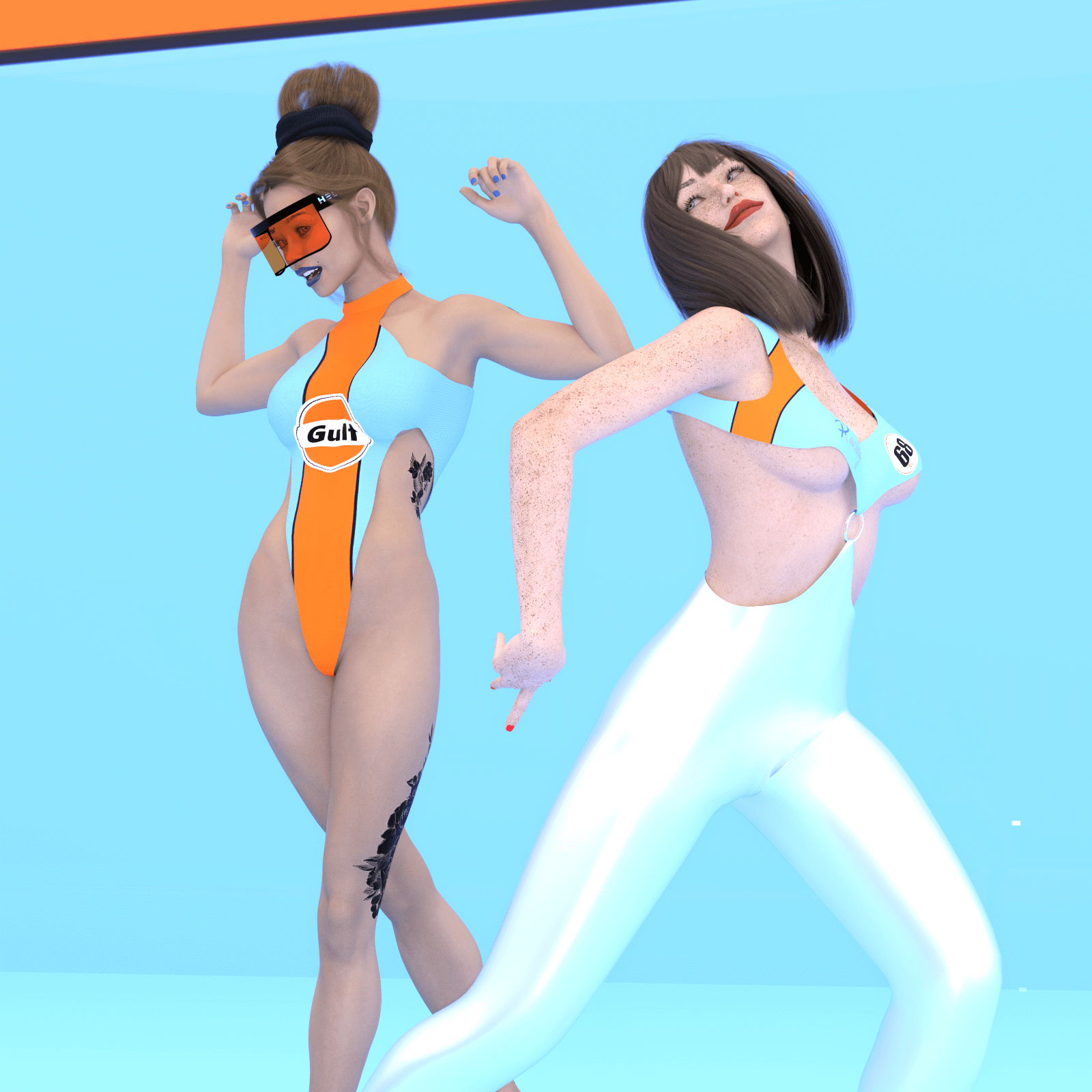 Hypno Girl 2 Outfit Texture Add#1 - Free Daz Content by mbit