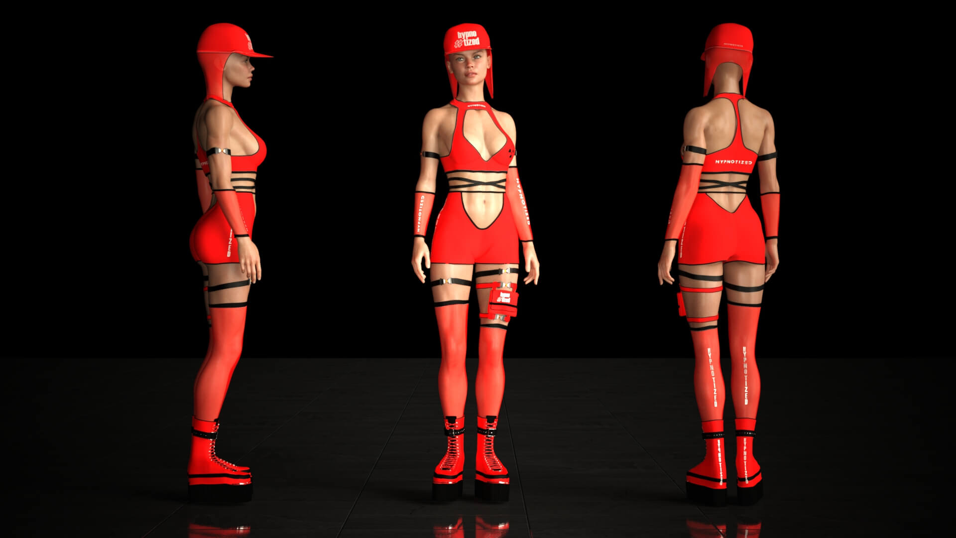 Hypno Girl 3 Outfit Texture Add-On #3 Free Daz Content by mbit