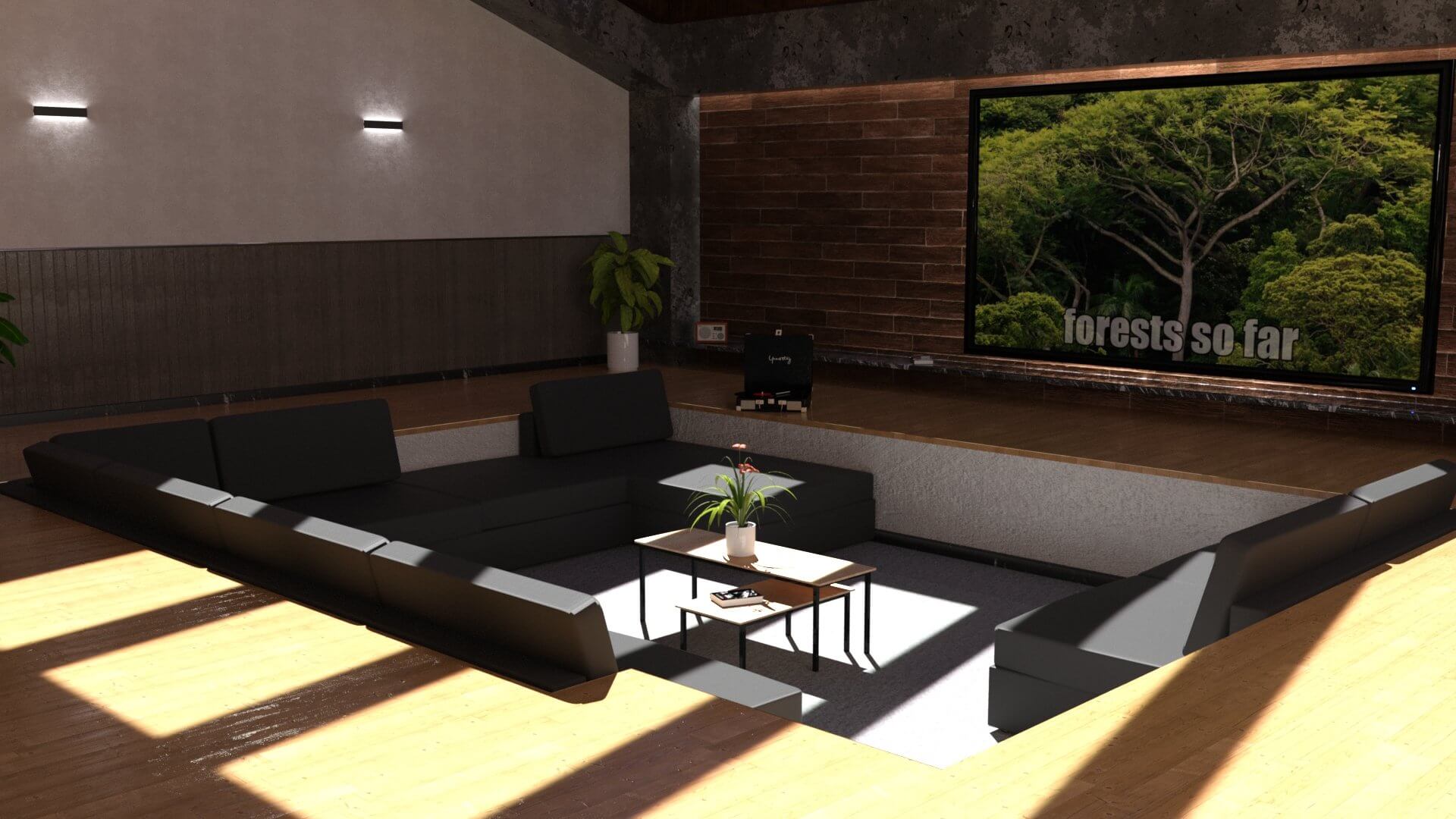 Living Room - Daz Content by mbit