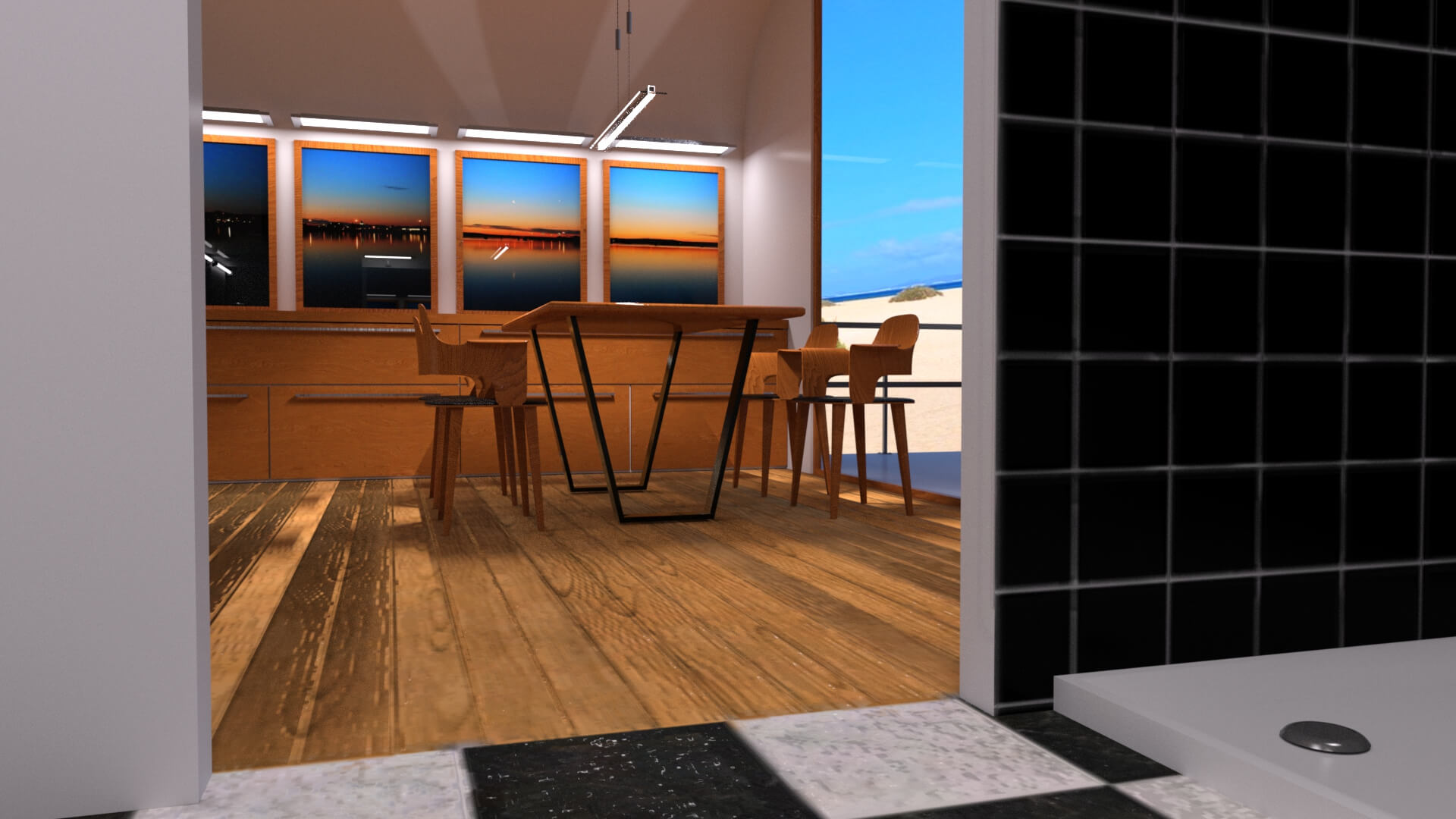 Luxury Beach Loft Environment for DAZ3D - Daz Content by mbit