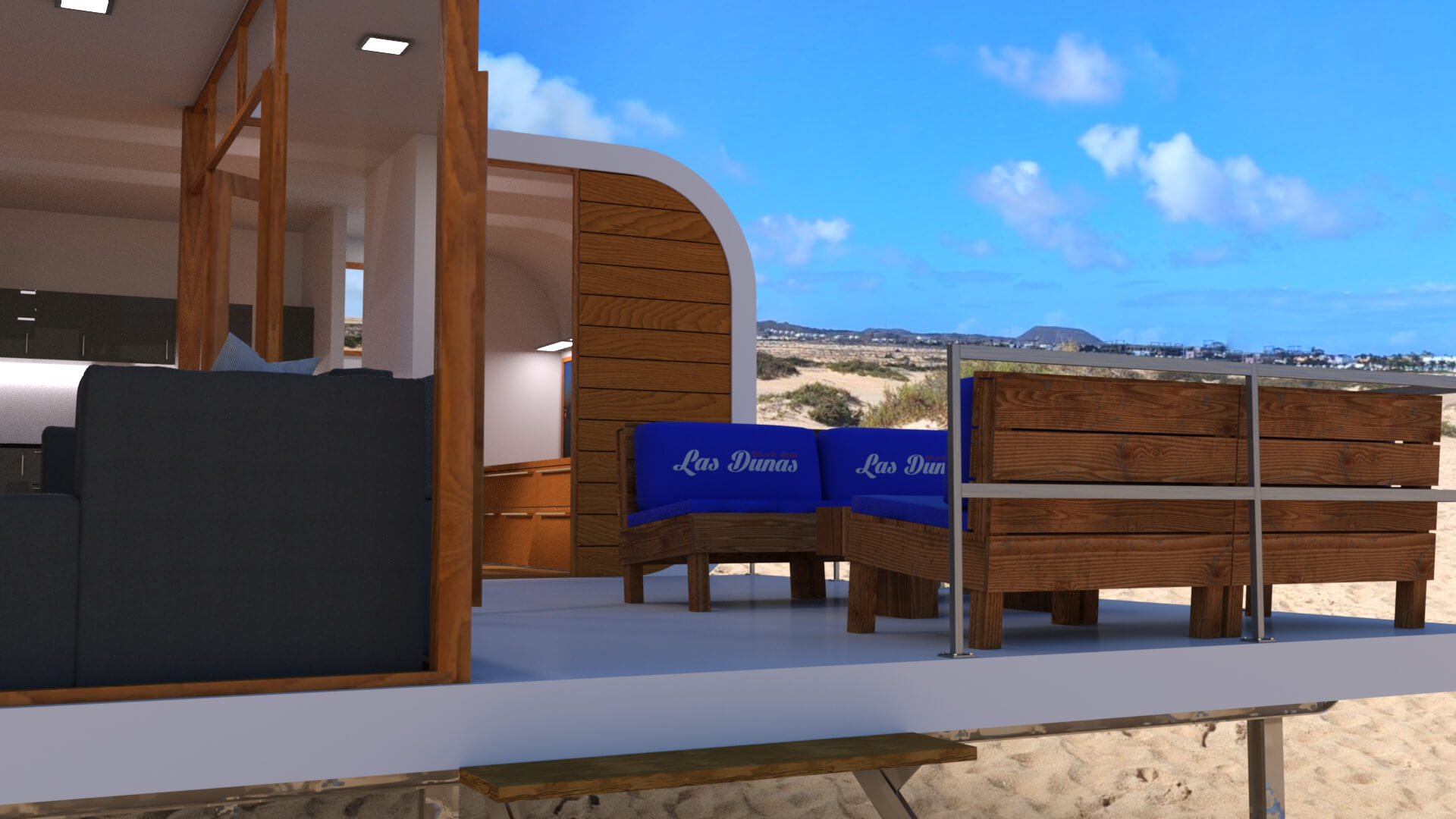 Luxury Beach Loft Environment for DAZ3D - Daz Content by mbit