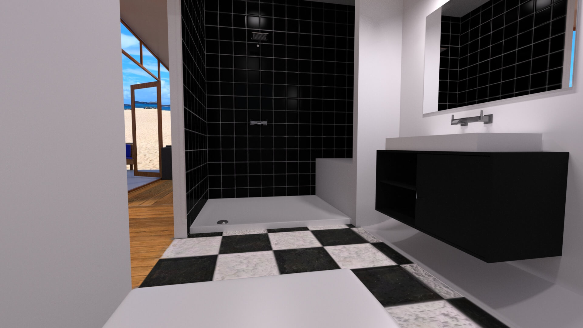 Luxury Beach Loft Environment for DAZ3D - Daz Content by mbit