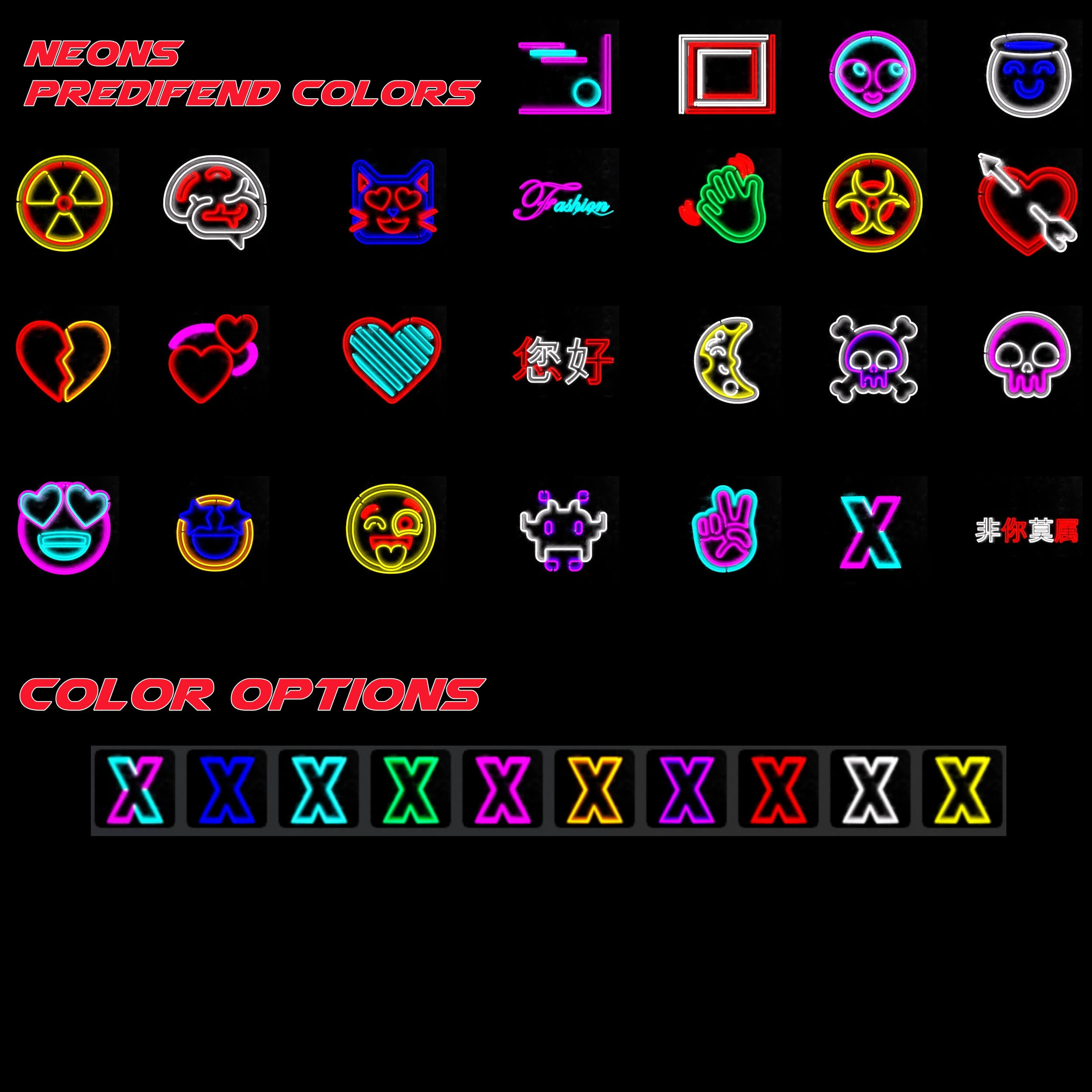 Neon Fun I for DAZ3D - Daz Content by mbit