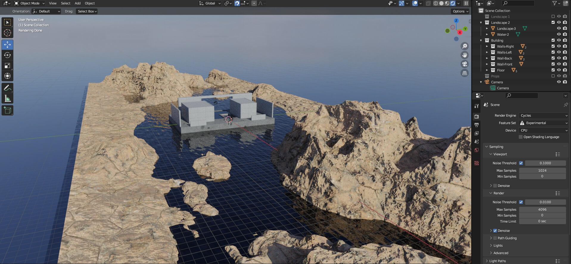 Nowhere II Environment for Blender - 3D Model by mbit