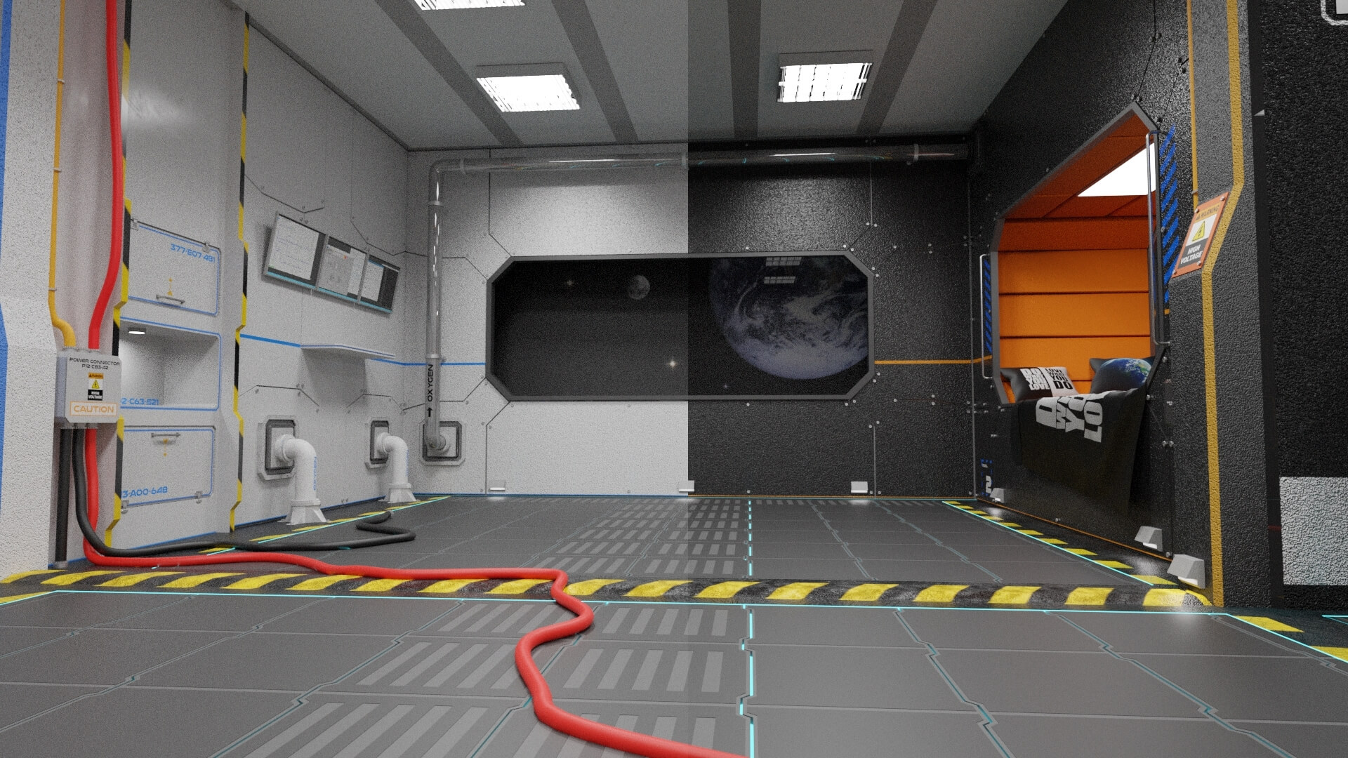 Project Sirius Outer Space Blender / OBJ / FBX / Stl - 3D Model by mbit