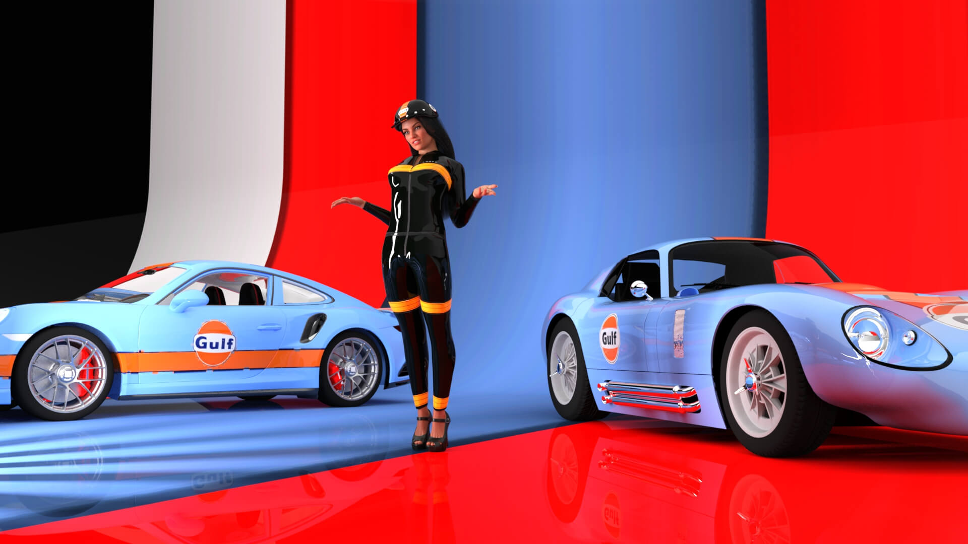 Simple Presentation Room Environment - Daz Content by mbit