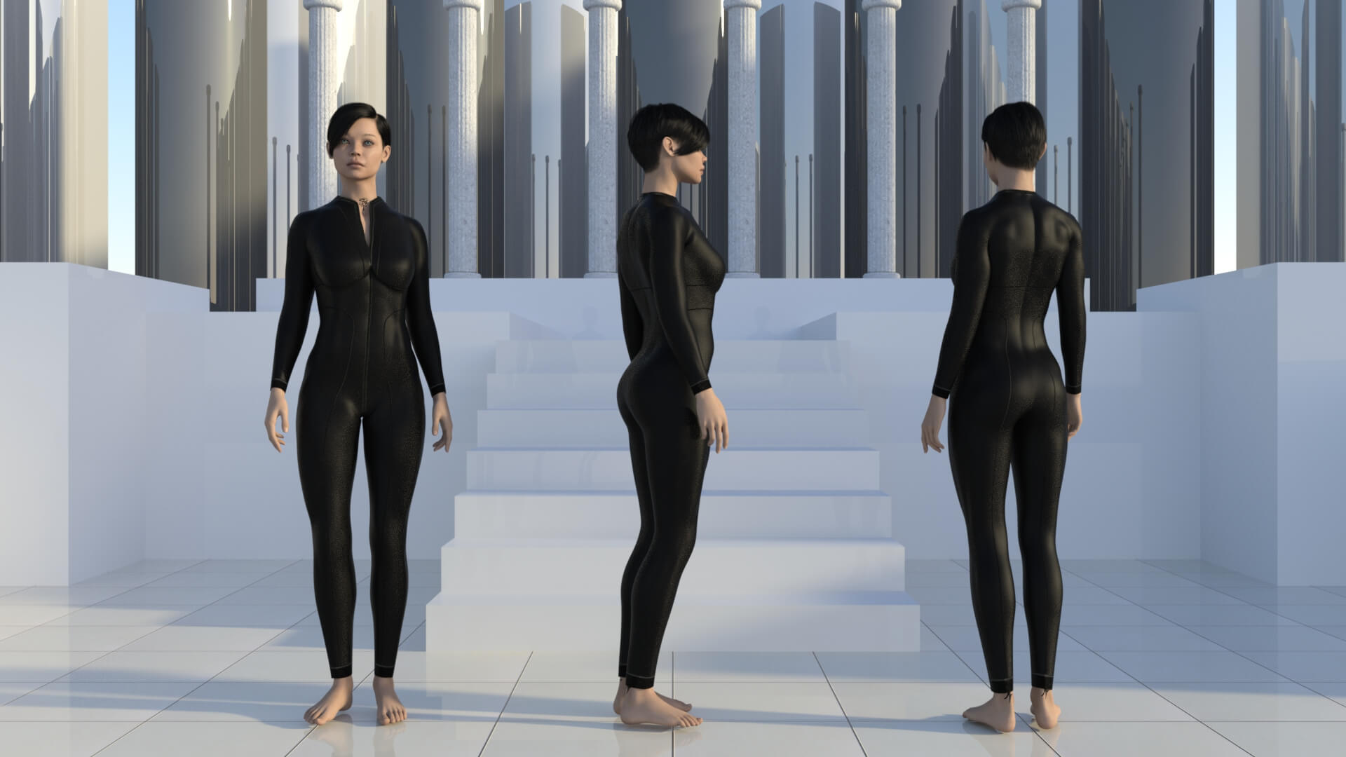 Simple Suit Add#3 - Free Daz Content by mbit
