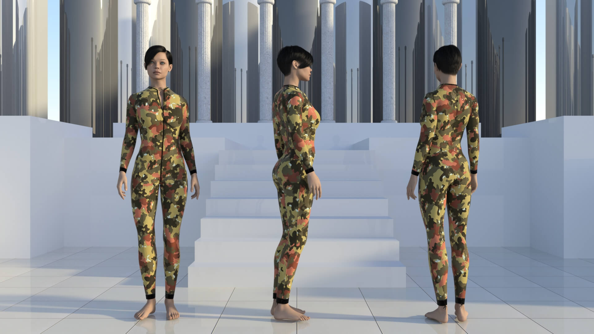 Simple Suit Add#3 - Free Daz Content by mbit