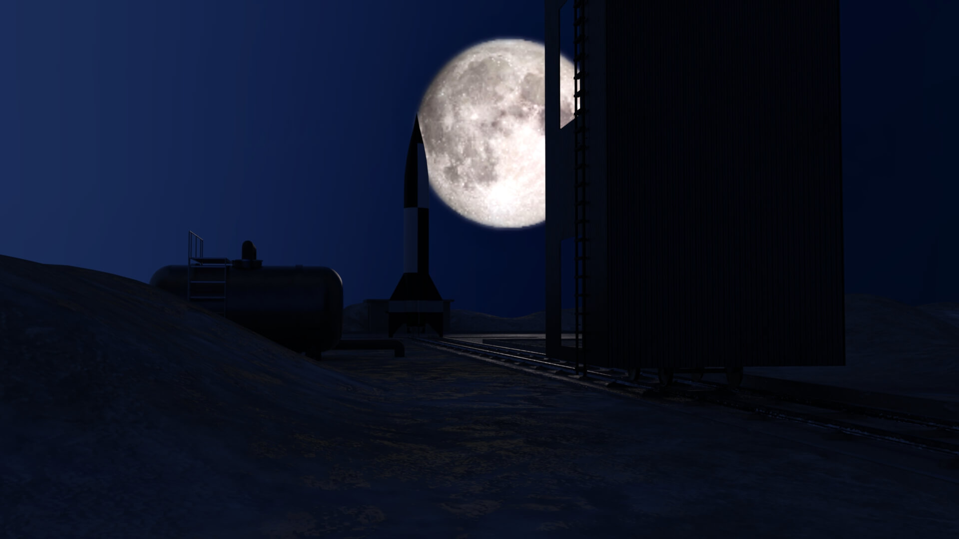 V2 Rocket Base Environment - Daz Content by mbit