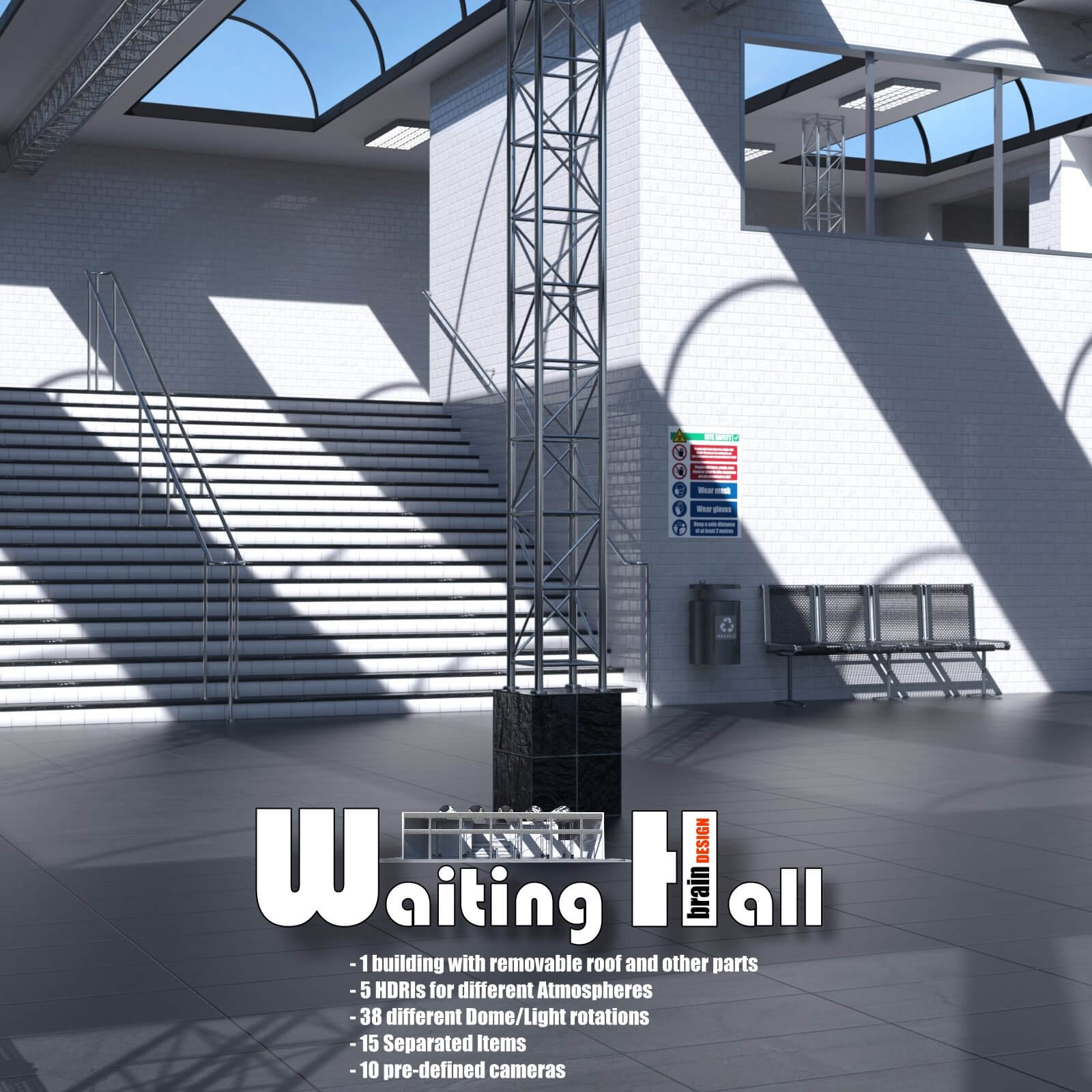 Waiting Hall - Daz Content by mbit