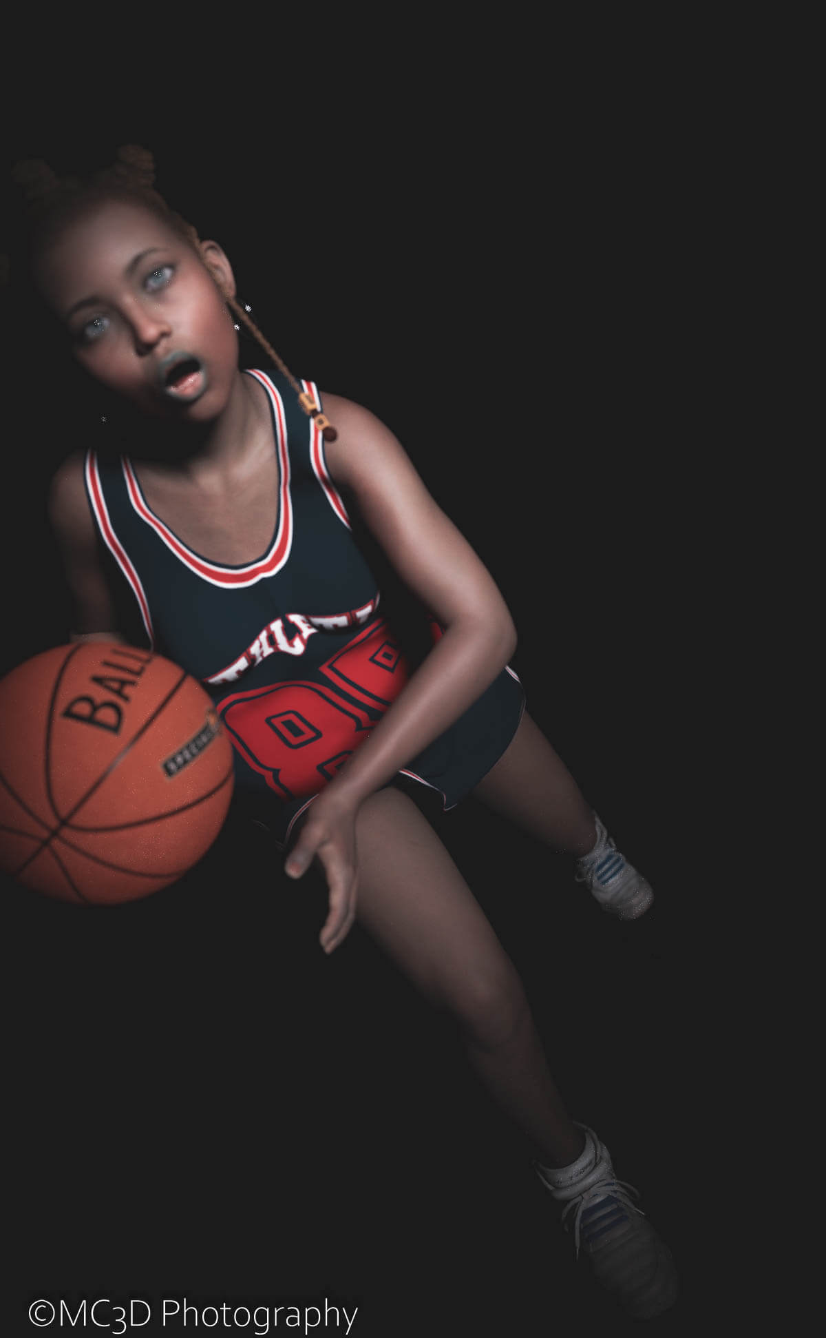 BasketBall 3D Render, Digital Art by MC3D57