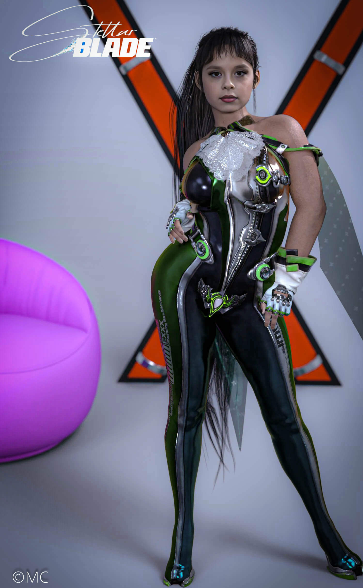 Eve in Stella Blade ( 3 Outfits ) 3D Render by MC3D57