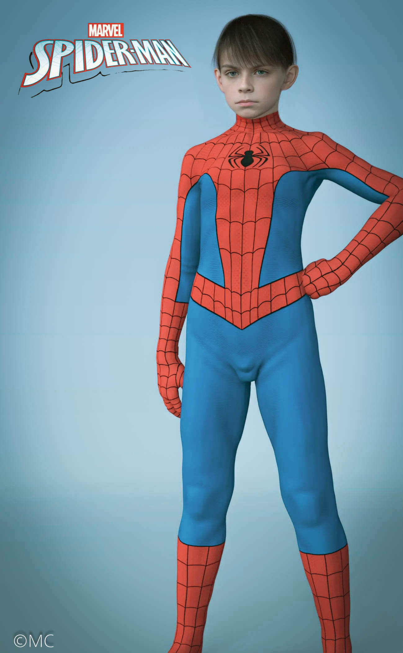 Spider-Man in Marvel Series Cosplay 3D Render by MC3D57