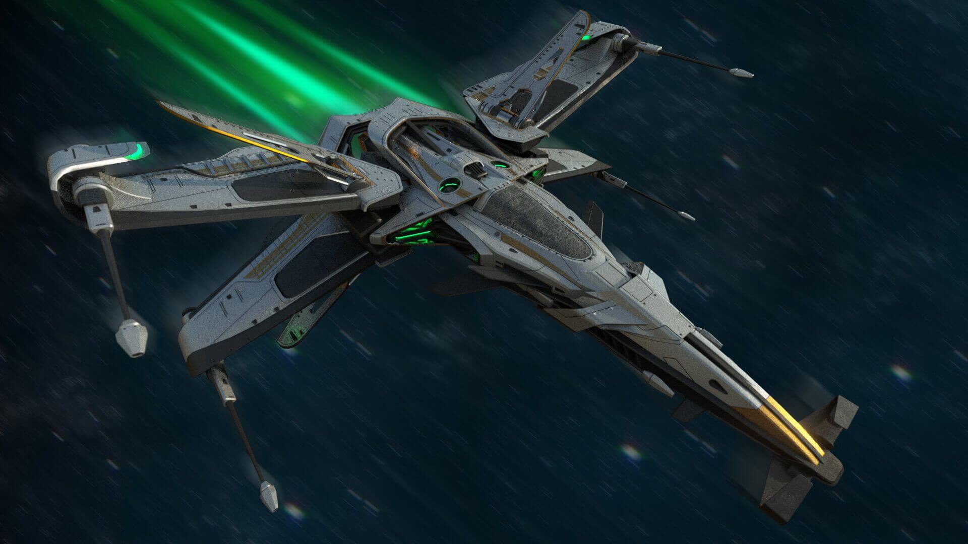 X-Blade Flying 3D Render | RenderHub Gallery