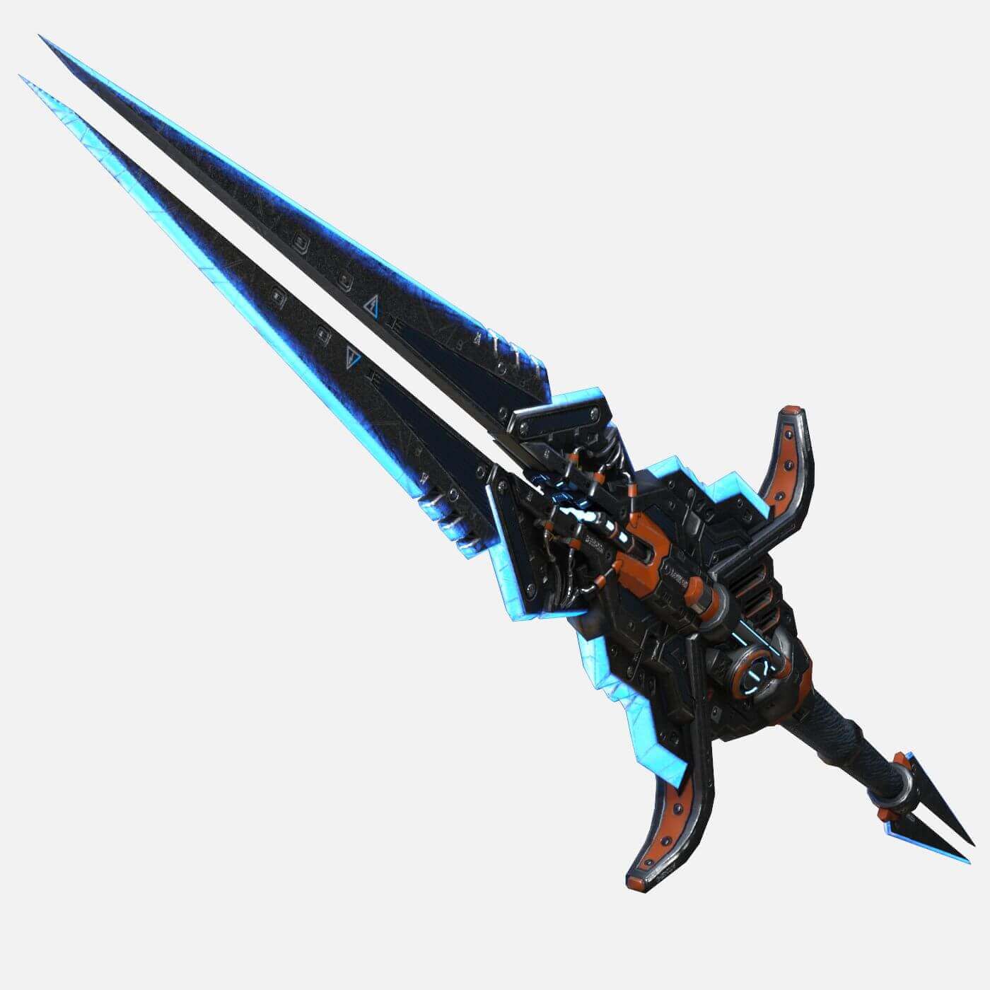 GunBlade - 3D Model by McCarthy3D