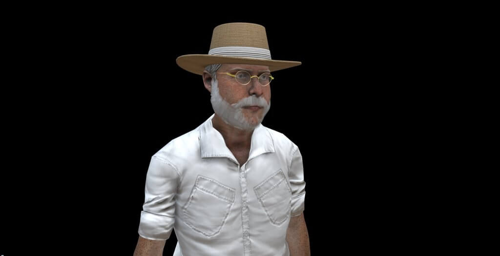 John Hammond WIP 3D Render, Digital Art by Mcflyhigh1