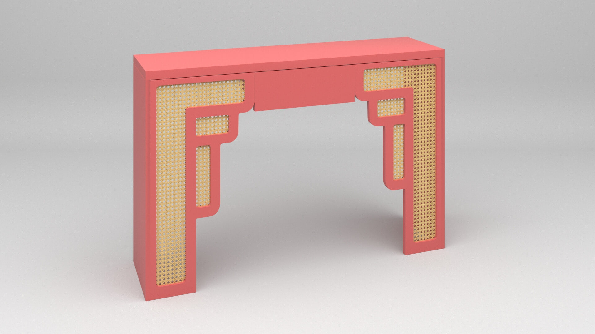 Suizie Rattan Console Table - Free 3D Model by MChenChen