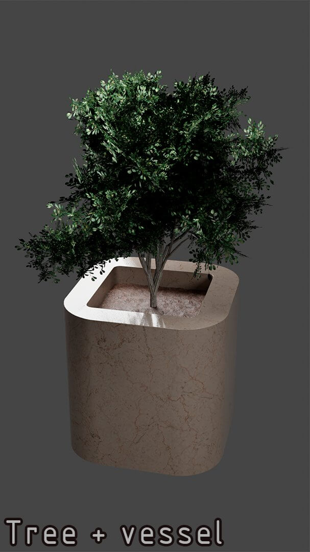 Spiral Urn & Bench - 3D Model by MDAstd