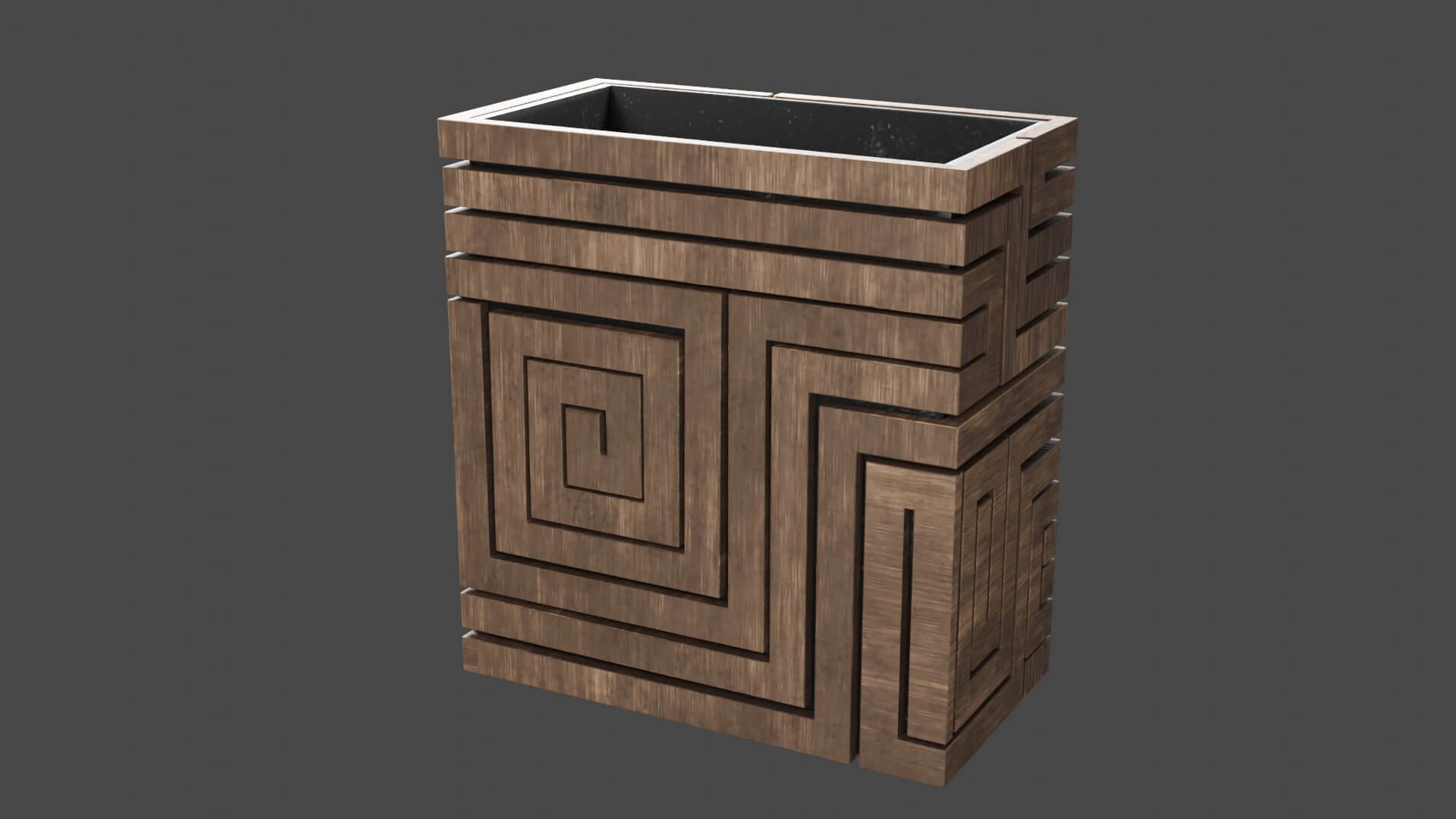 Spiral Urn & Bench - 3D Model by MDAstd