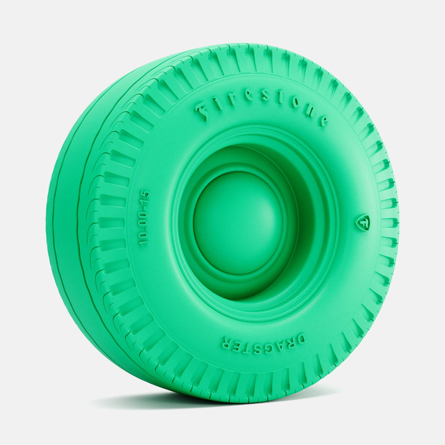 1/24 Scale, 15X10 Smoothie Wheel, Firestone Dragster Slick - 3D Model ...