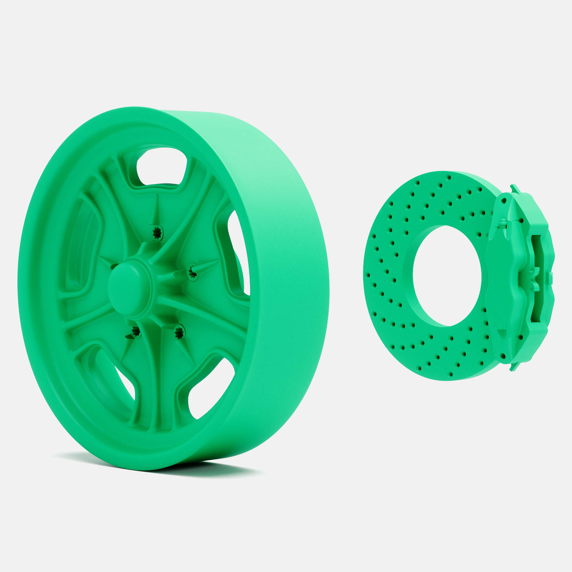 1/24 Scale, 15X4.5 American Rebel Starburst Wheel and Brake - 3D Print ...