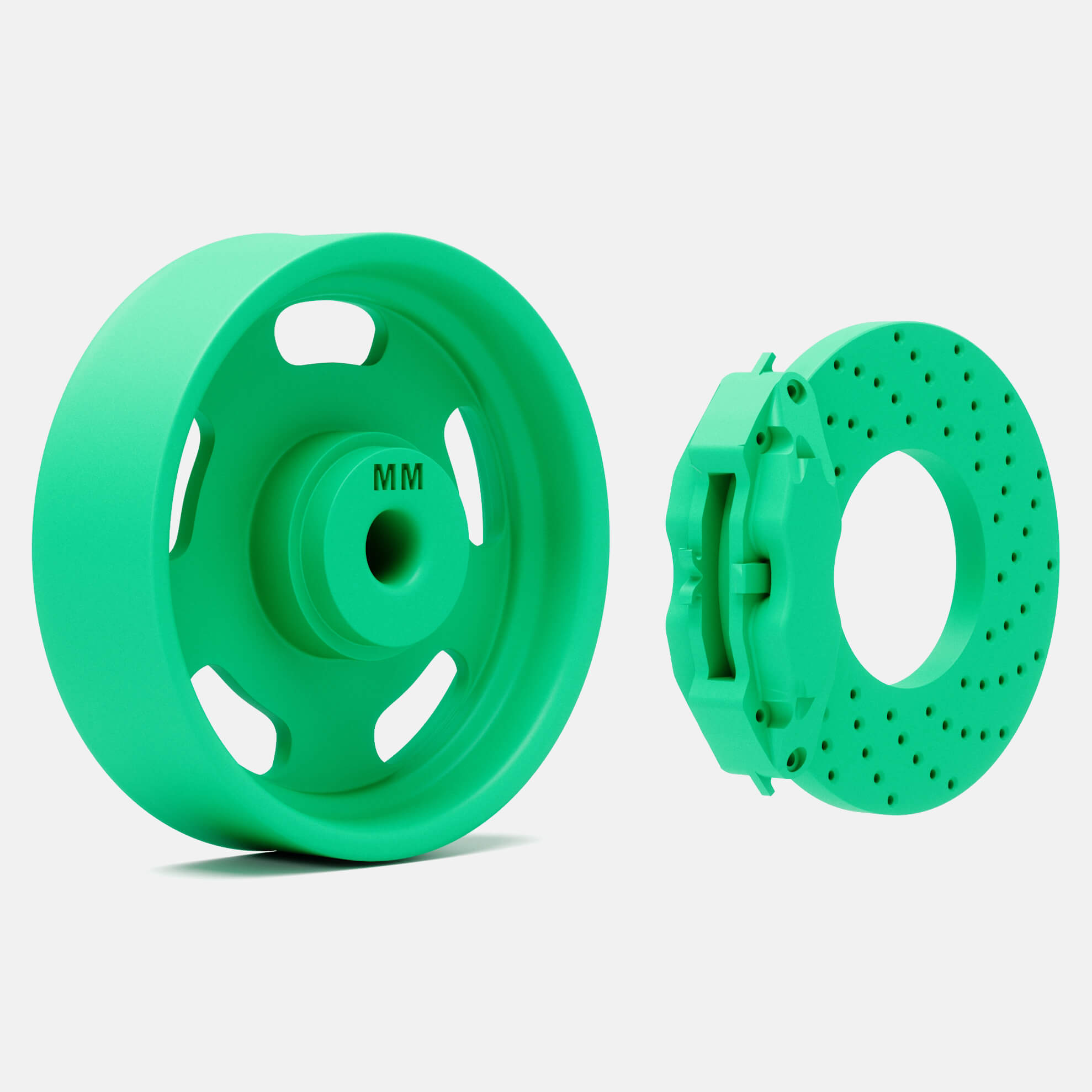 1/24 Scale, 15X4.5 American Rebel Starburst Wheel and Brake - 3D Model ...